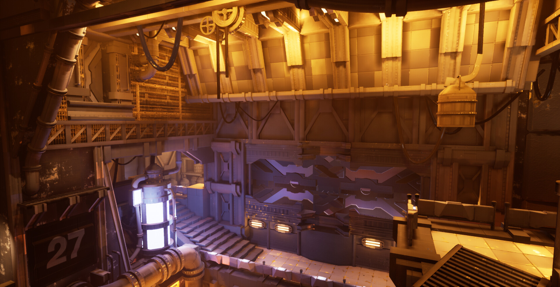 ArtStation - Scifi Engine Room