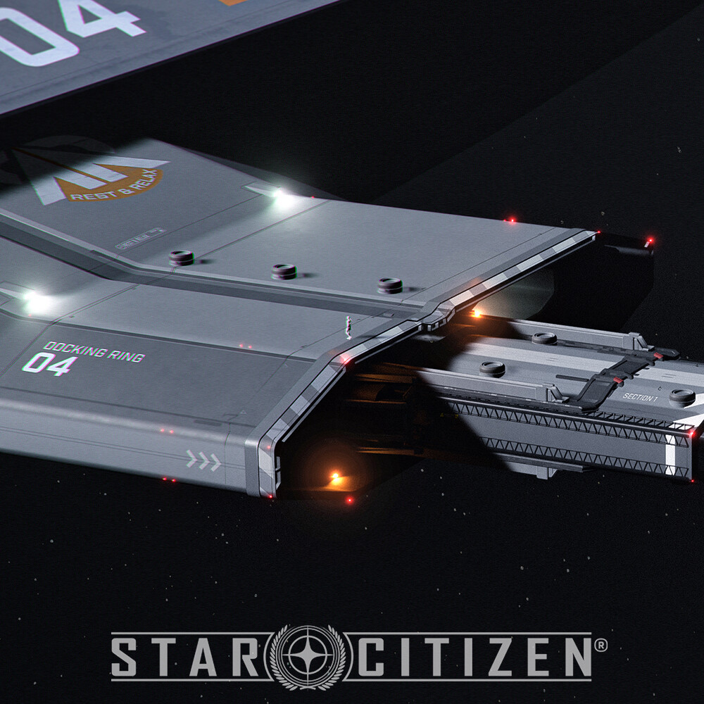 ArtStation - Star Citizen - Station Docking Concept