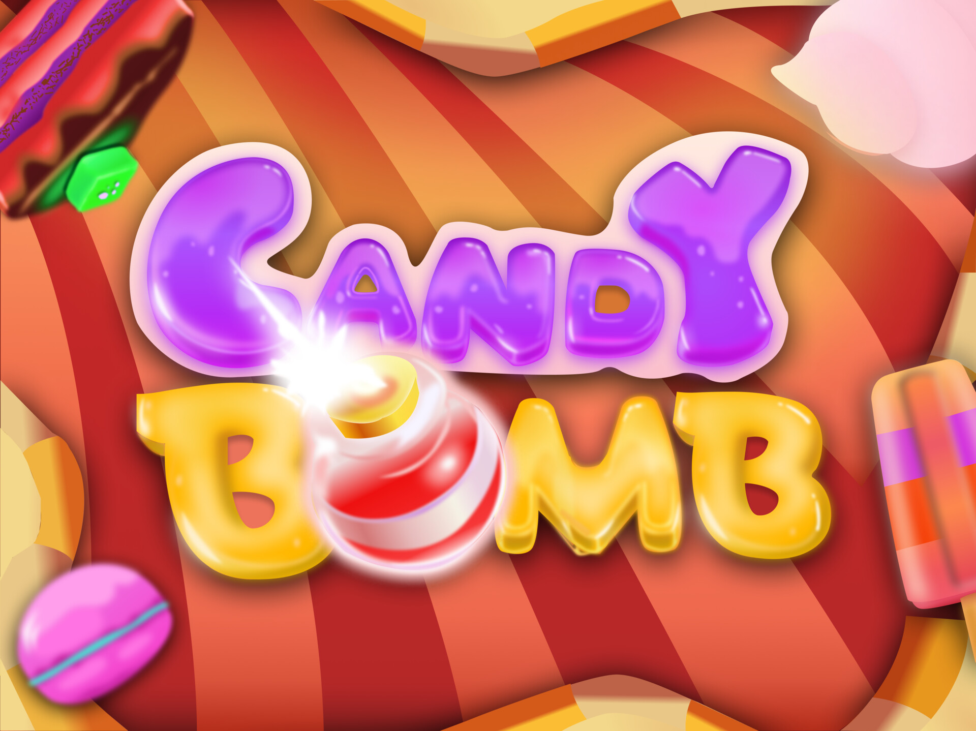 ArtStation - Candy Bomb UI/UX
