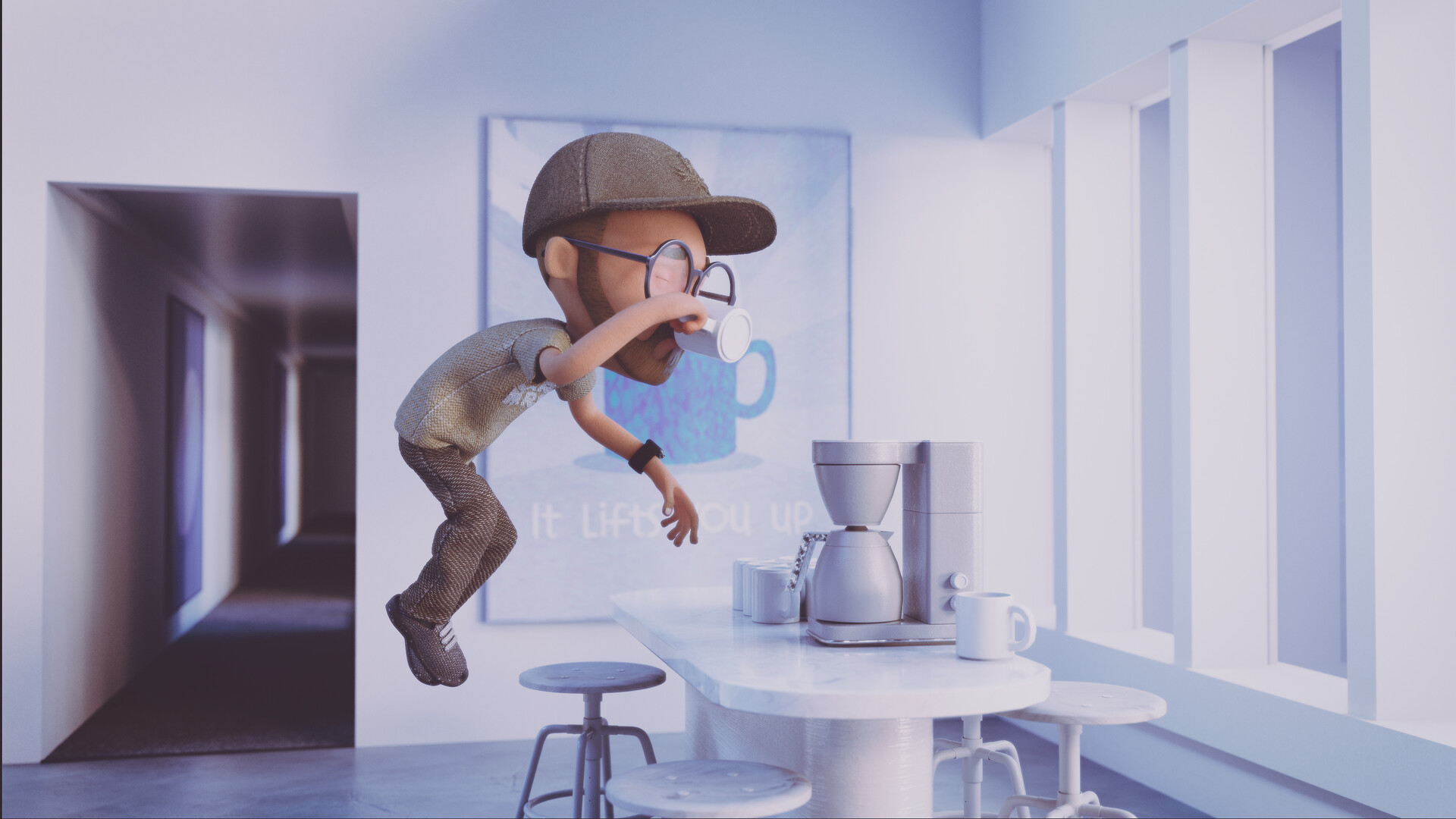 ArtStation - Coffee Break - Animated
