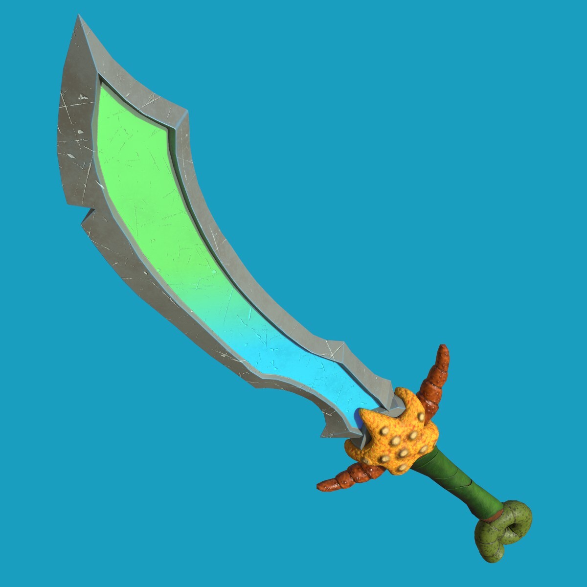 Sam Bard - Stylized Work 2: Sea Shanty Scimitar