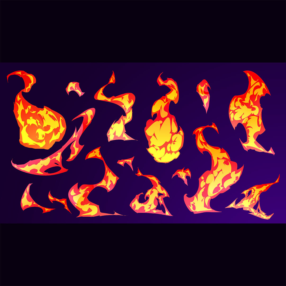 ArtStation - Sharp fire designs