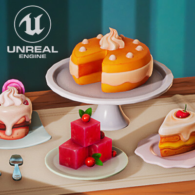 ArtStation - Stylized Cakes