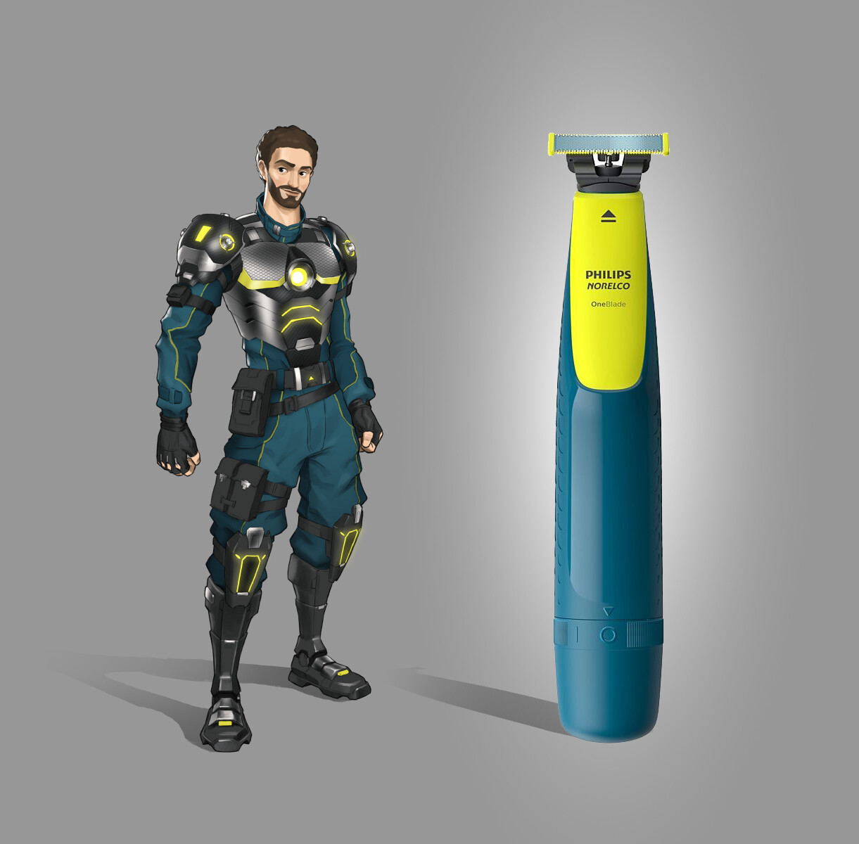 ArtStation - Philips OneBlade Character (Illustration)