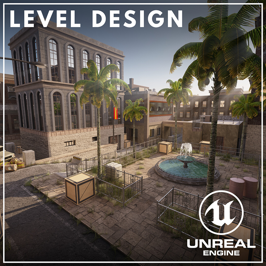 ArtStation - LEVEL DESIGN: FPS TOWN