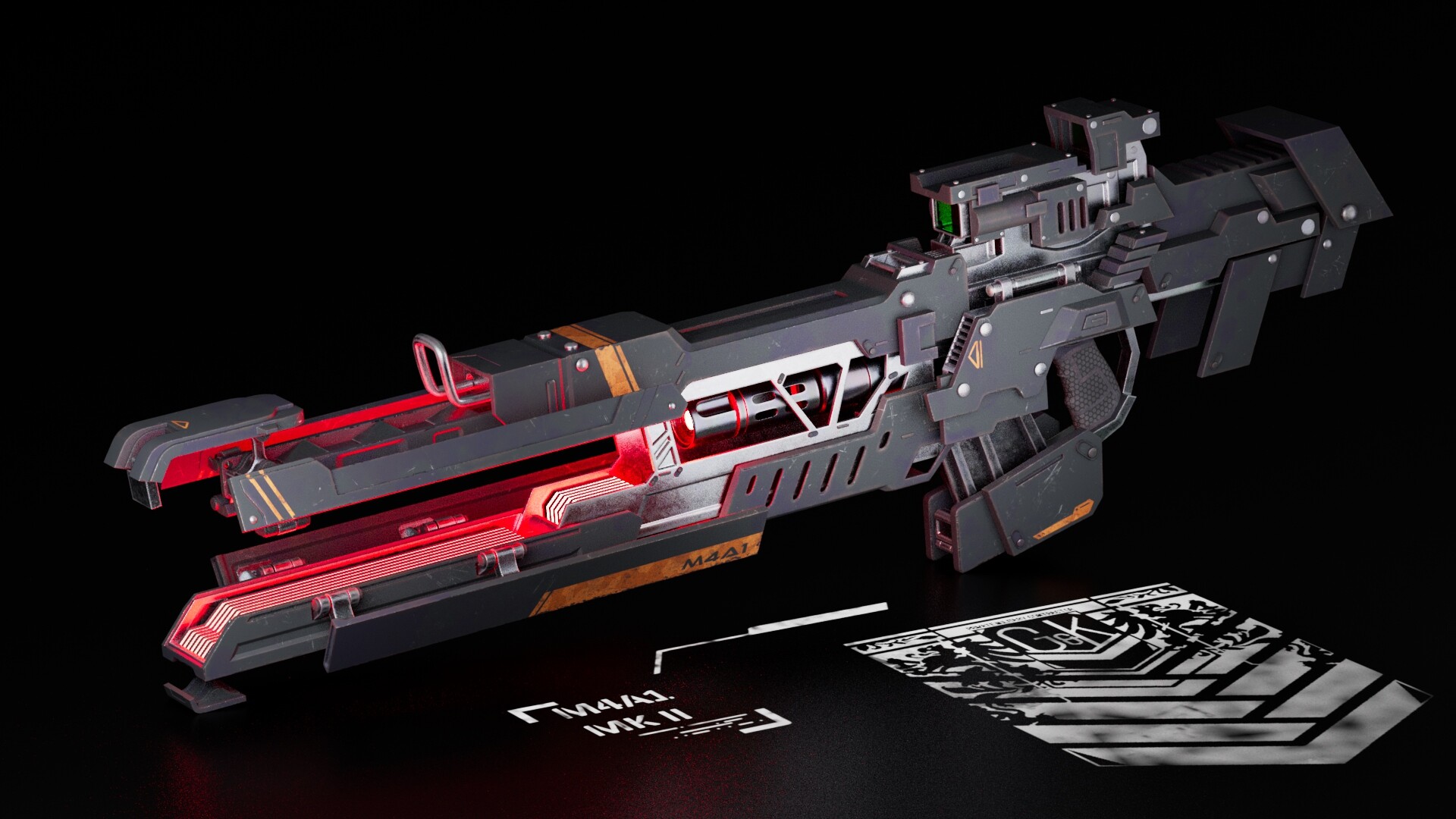 ArtStation - M4A1 Futuristic Gun