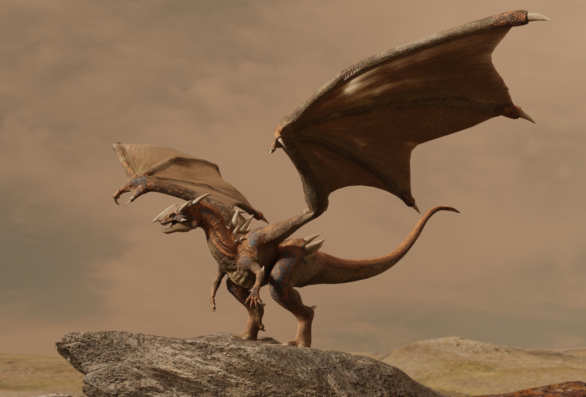 ArtStation - Dragon 3d model - Herald of Valor