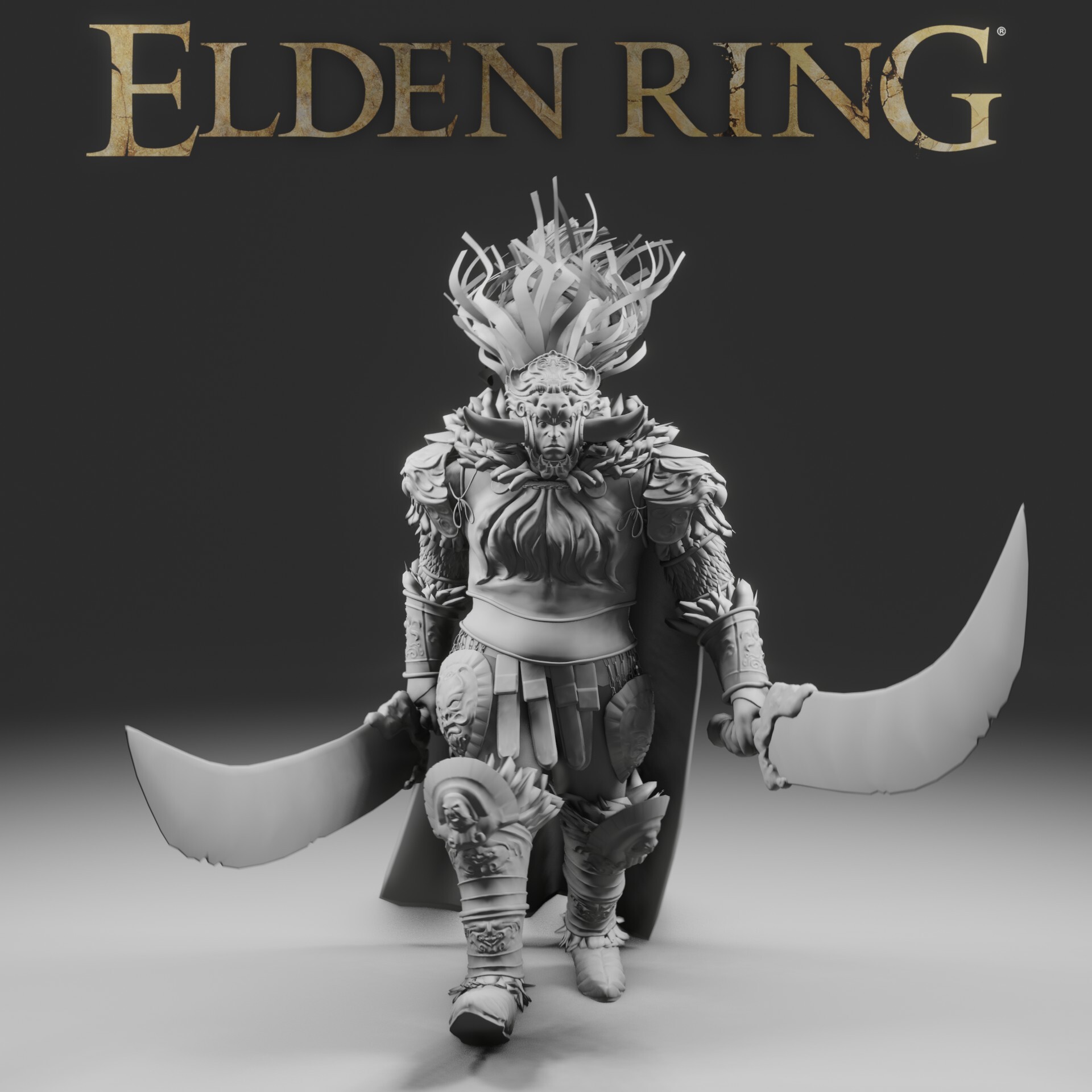 ArtStation - RADAHN Walk cycle from Elden Ring Boss