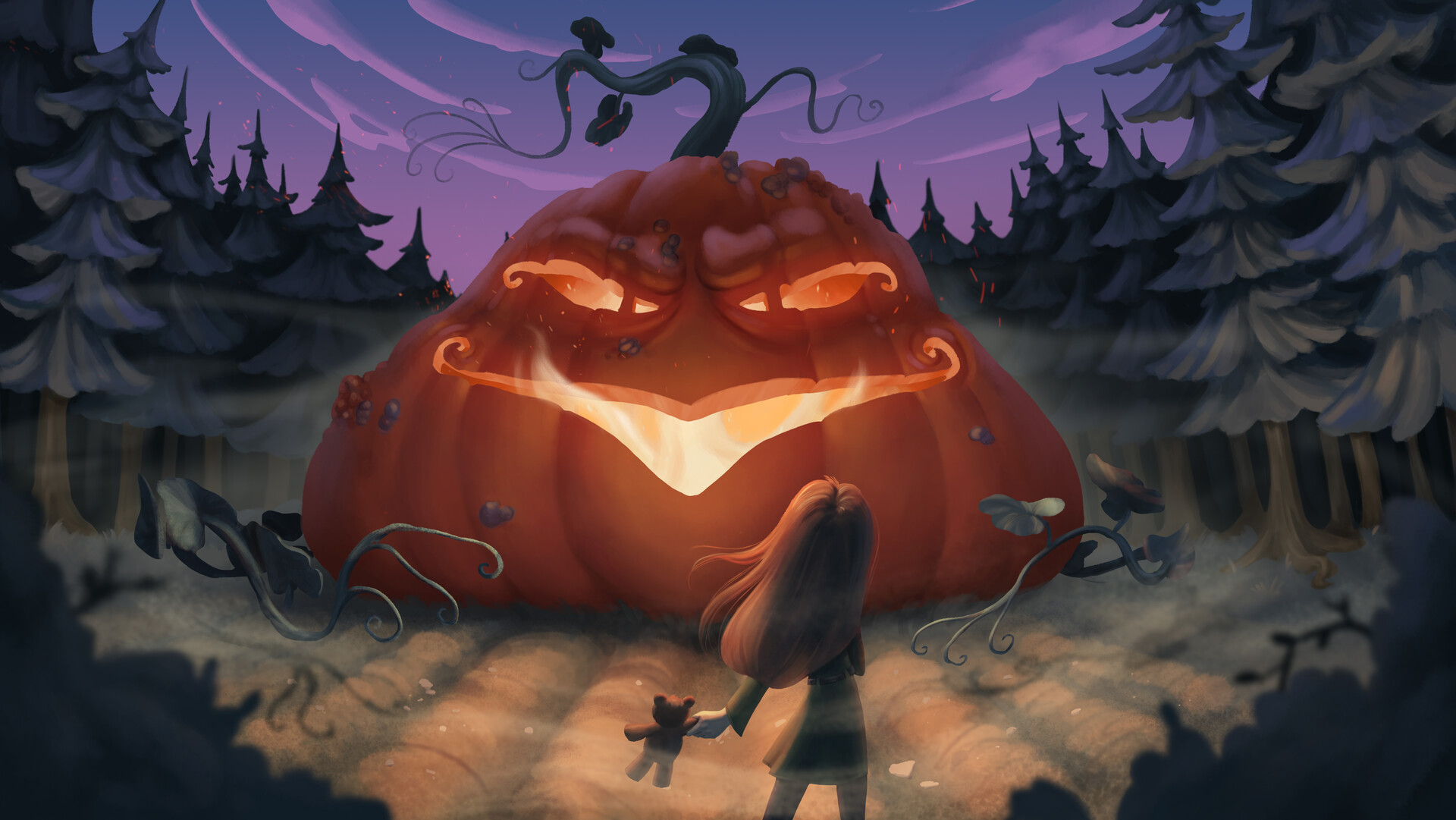 ArtStation - Halloween Horror redraw