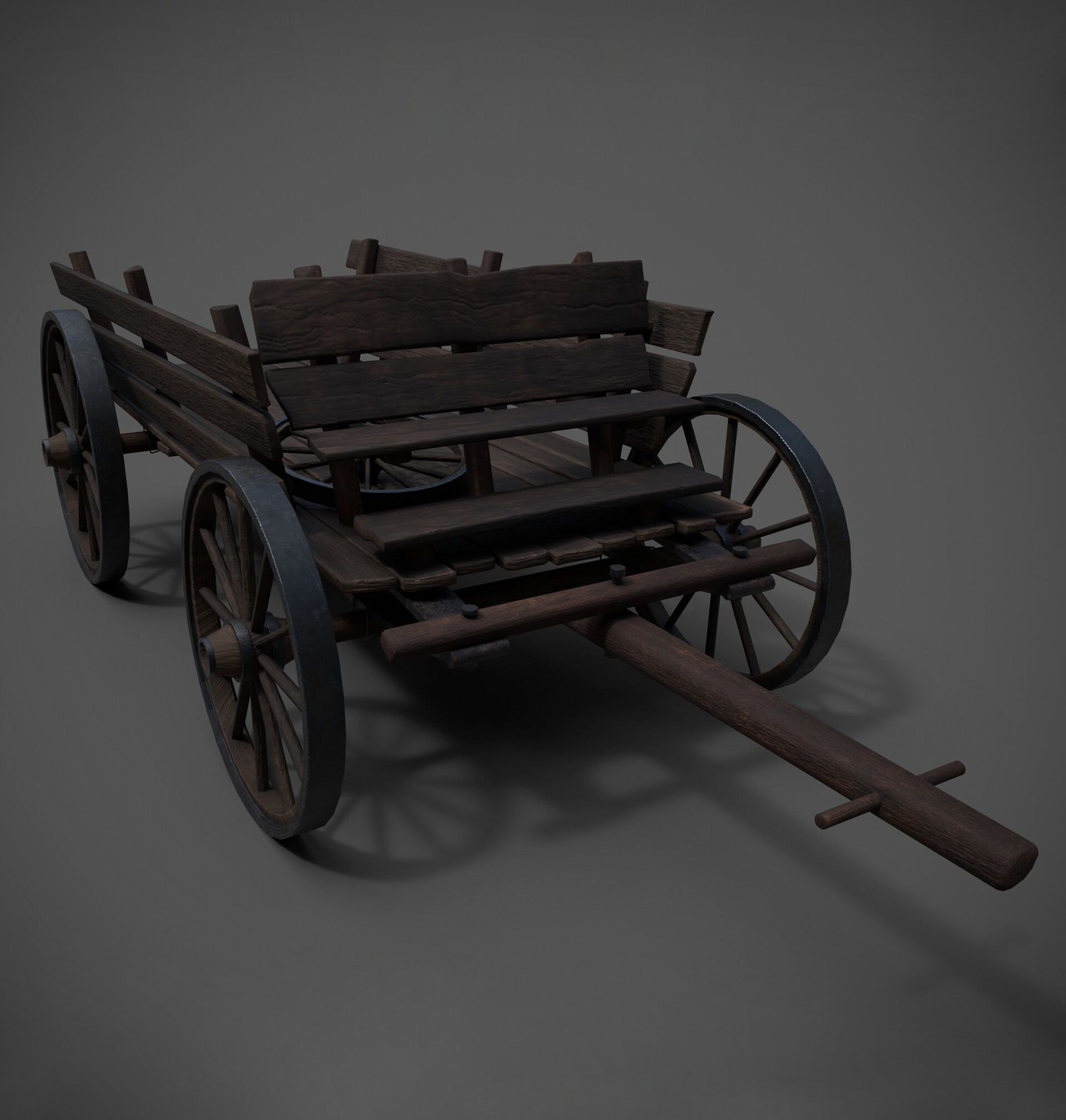 ArtStation - Old Wooden Carriage
