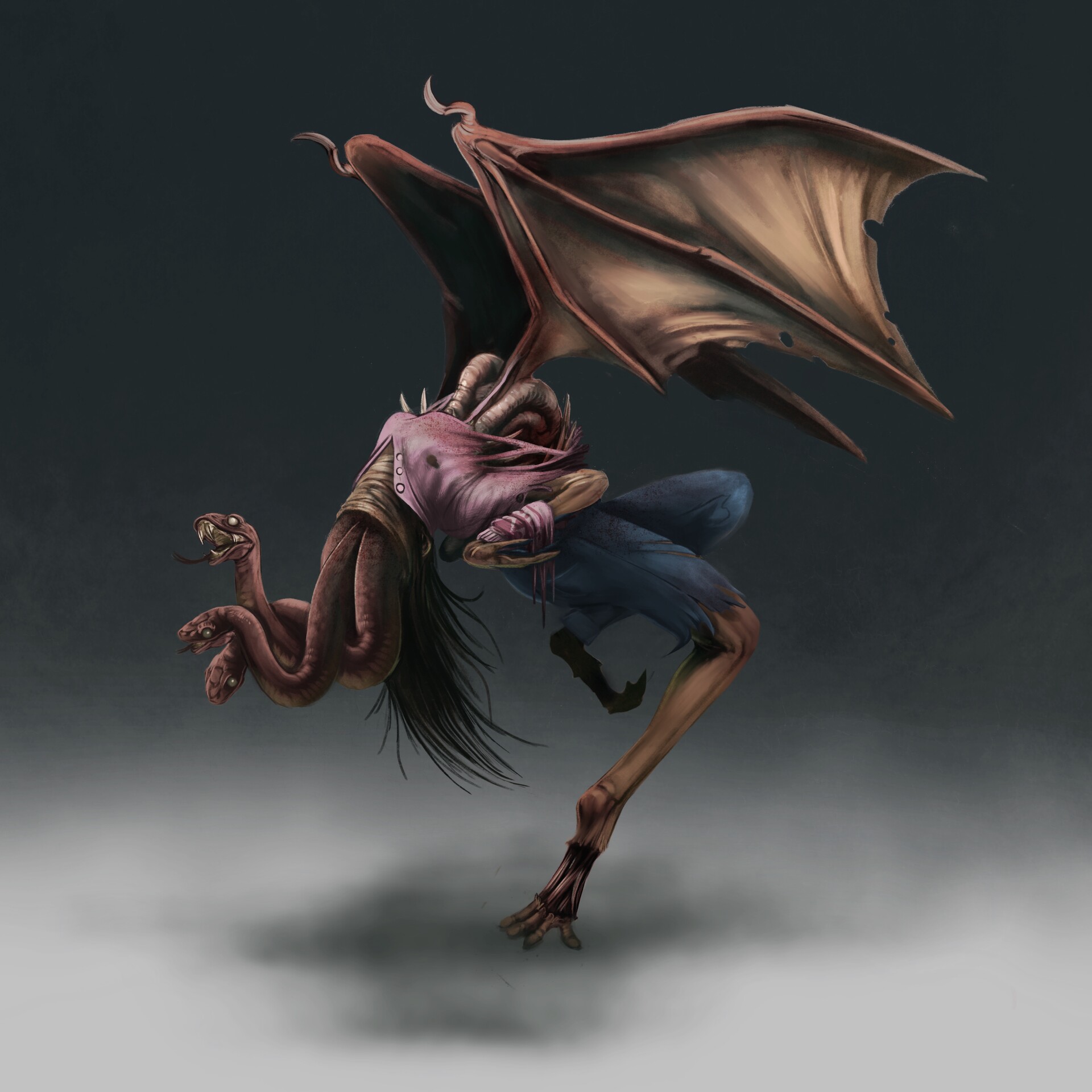 ArtStation - Horror Creature (Cursed Human)