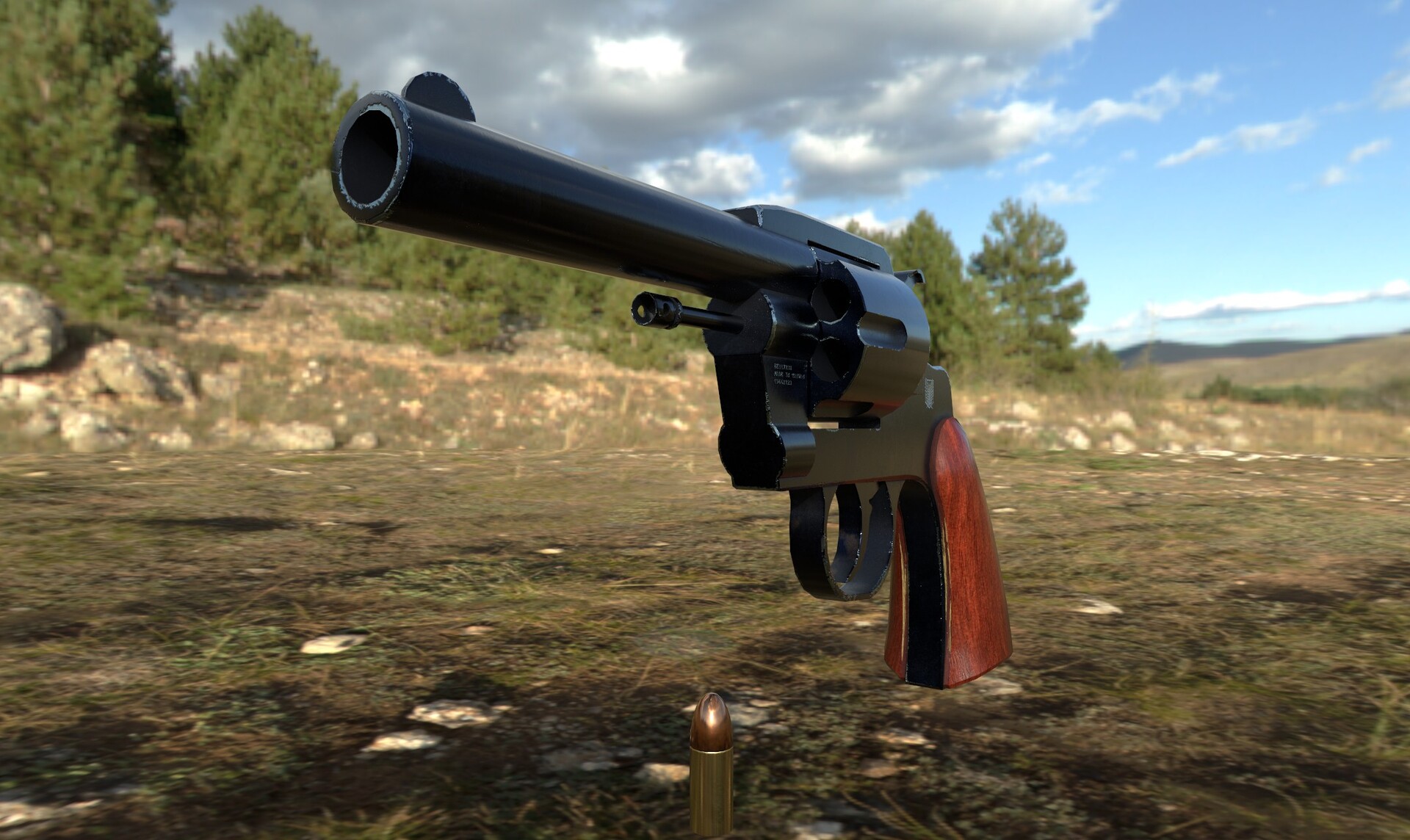 ArtStation - Game Asset - Classic Revolver