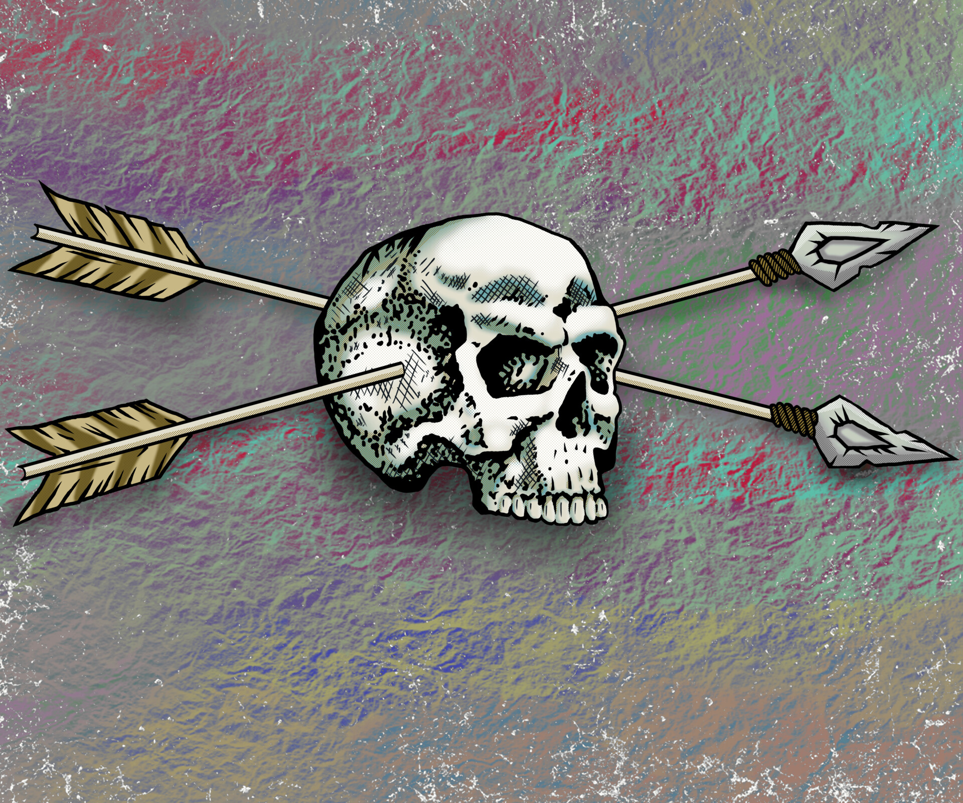 ArtStation - 'Death Skull' Digital Illustration