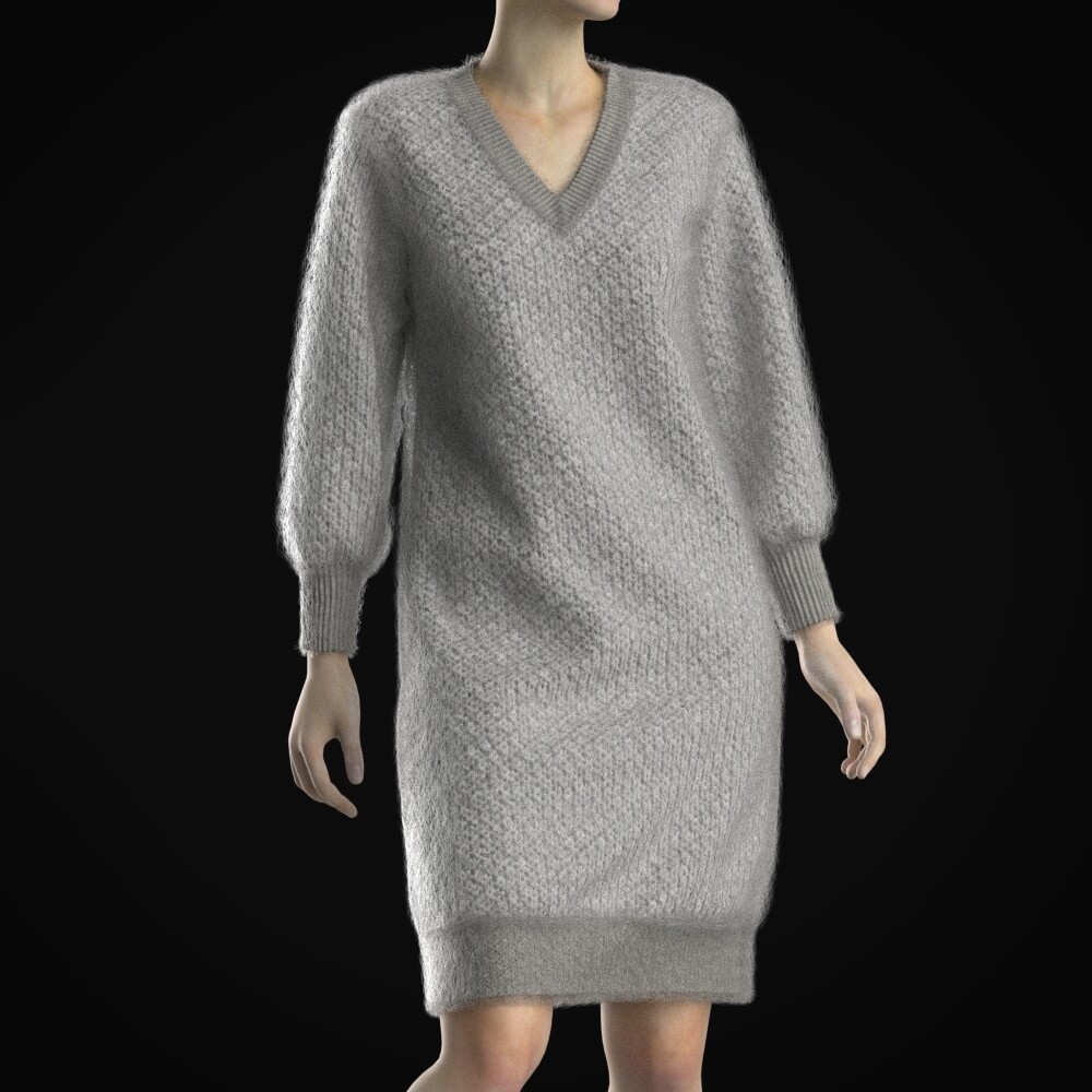 ArtStation - Knit Dress