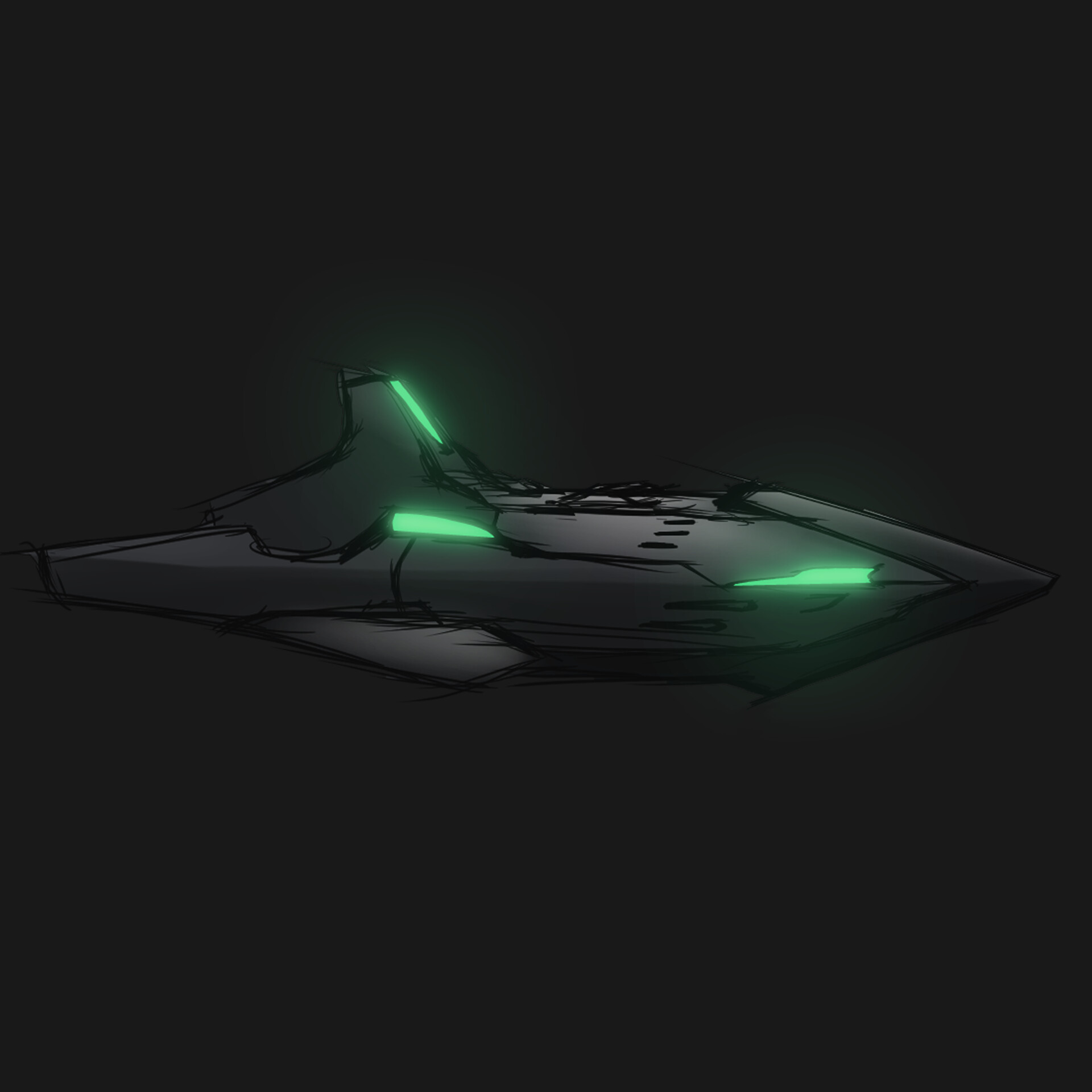 ArtStation - Alien Battleship Concept - Where We Left Off