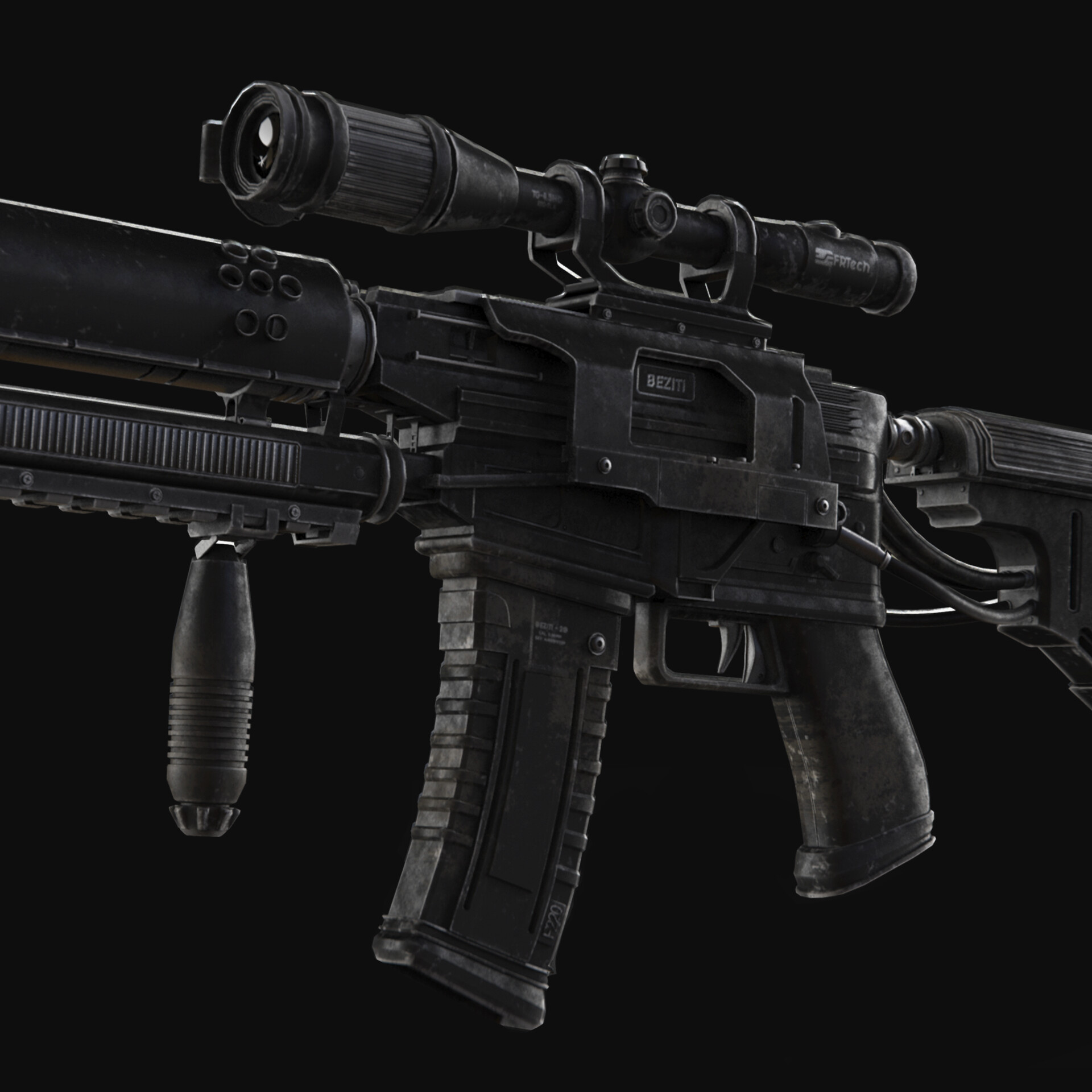 ArtStation - Automatic rifle