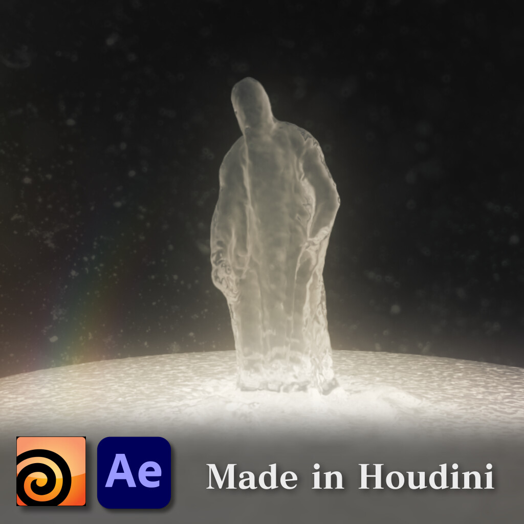 ArtStation - Dancing fluid man.