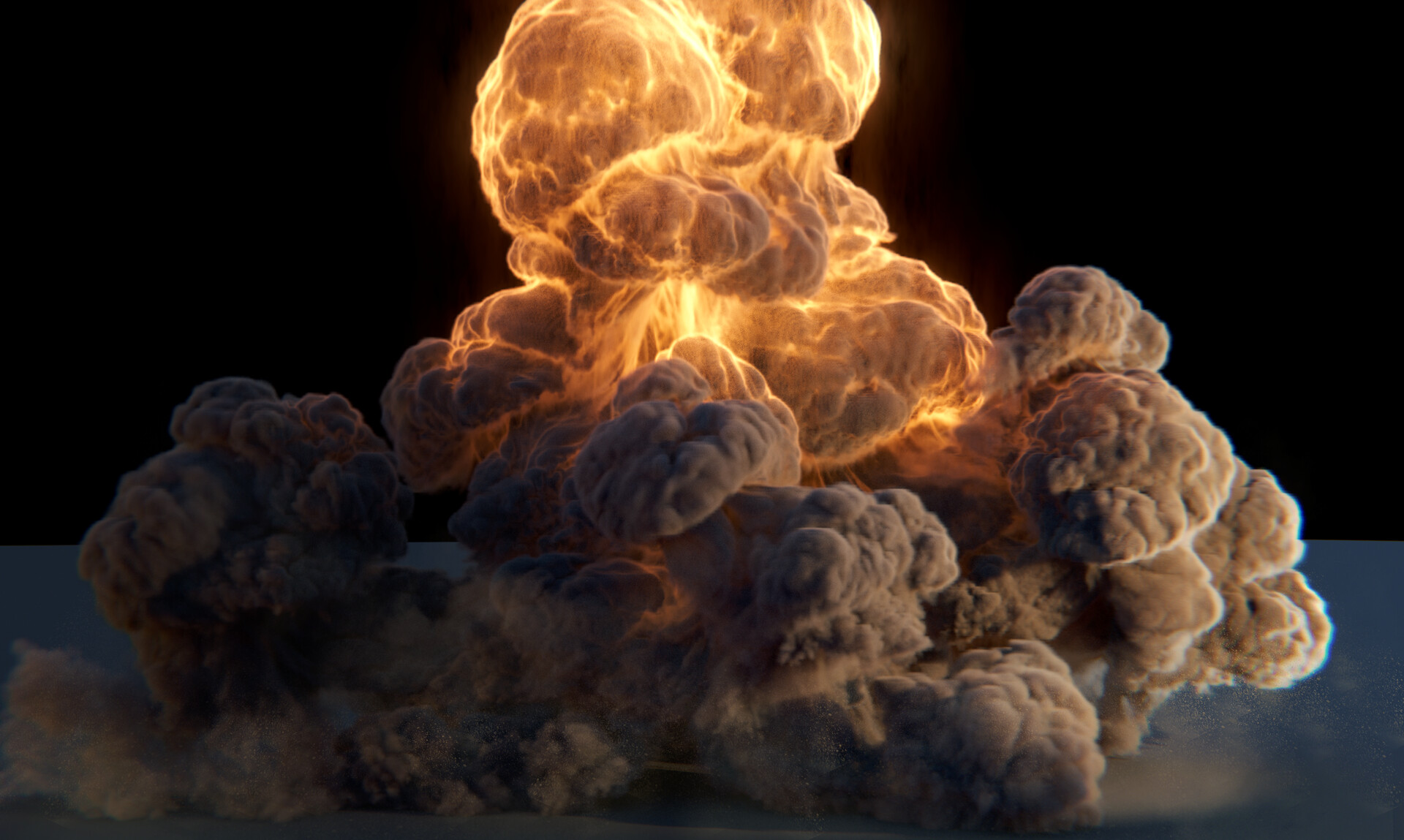ArtStation - Mushroom Cloud explosion