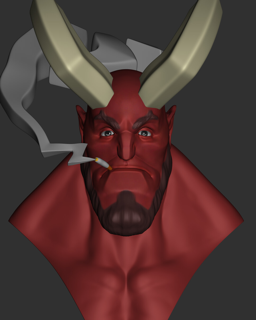 ArtStation - Hellboy Bust