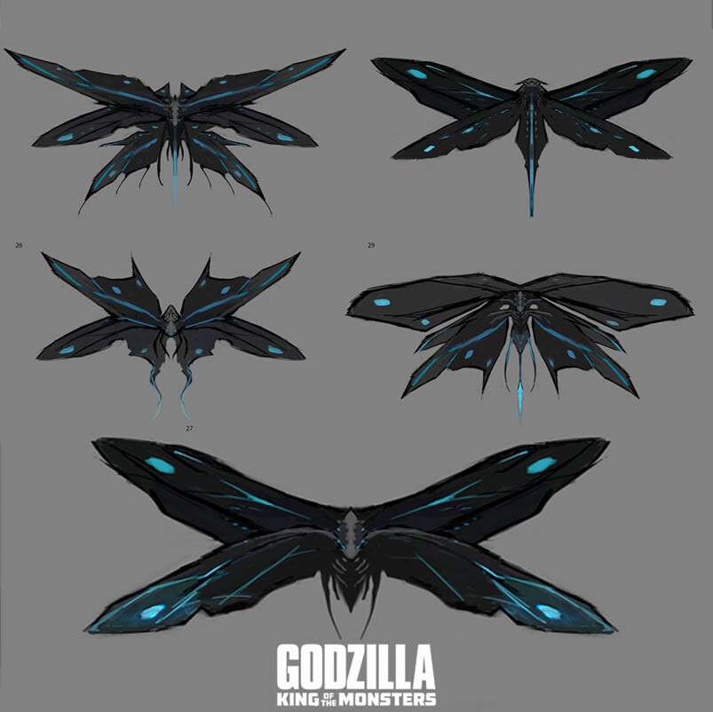 ArtStation - Godzilla King of the Monsters - Mothra sketches