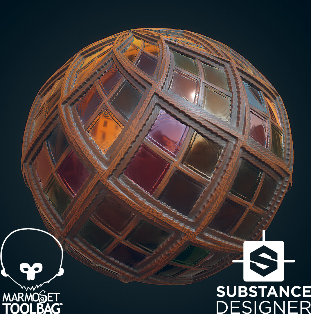 ArtStation - Stylized stained glass