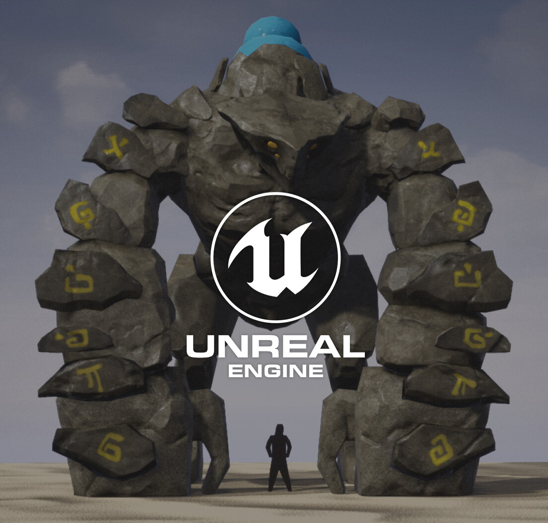 ArtStation - [3D] Rock Golem 3D Character