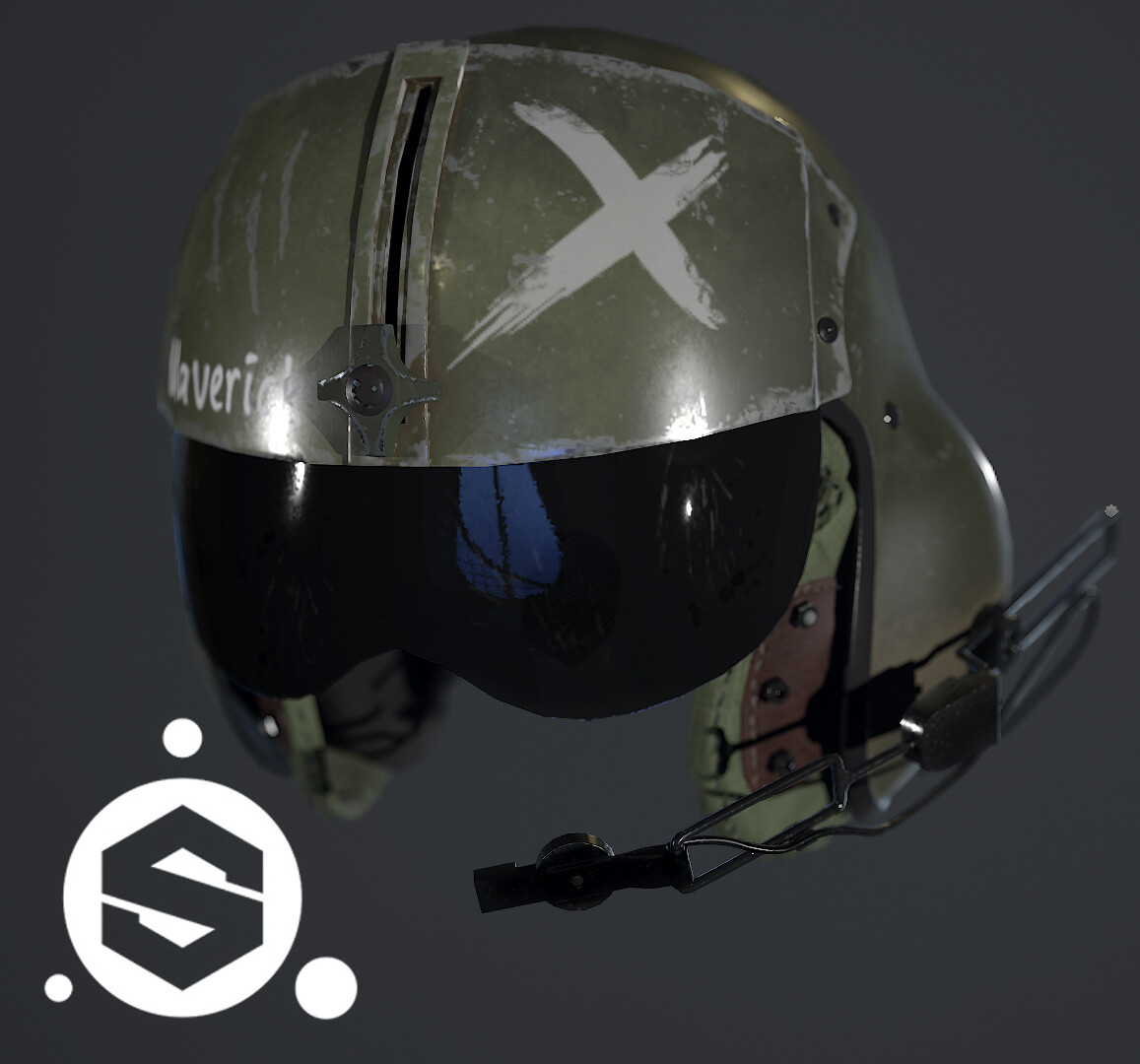 ArtStation - Pilot Helmet | PBR