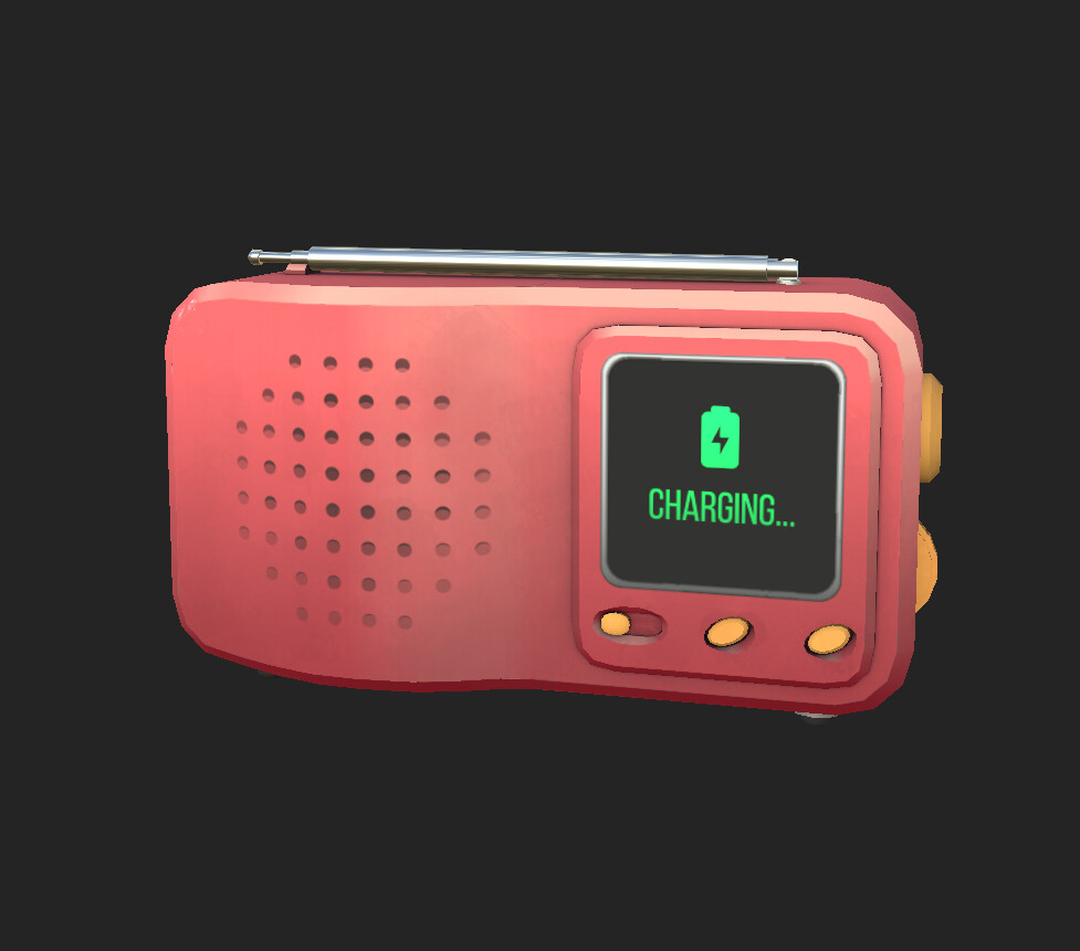 ArtStation - stylized radio