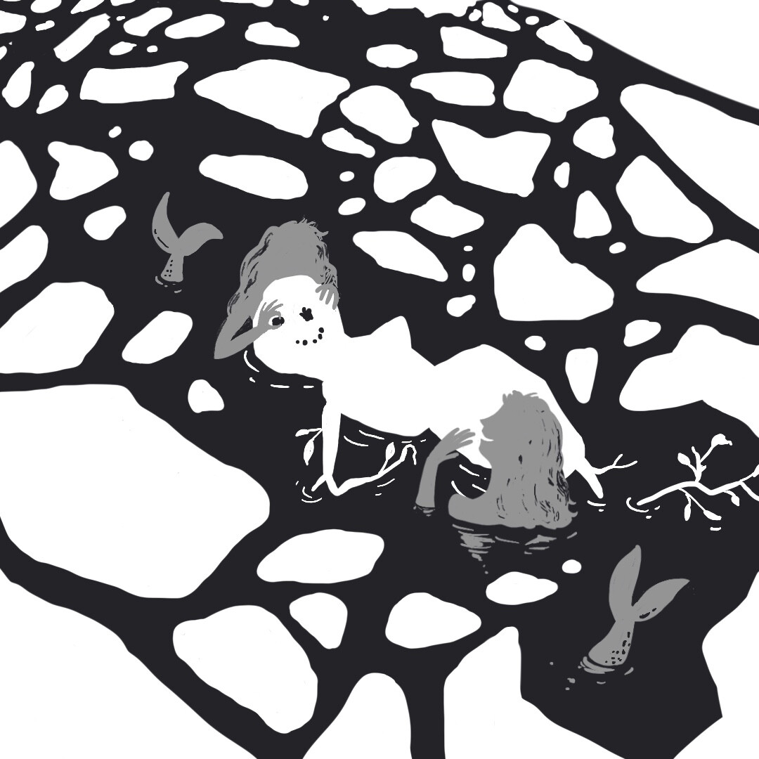 ArtStation - Snow mermaids