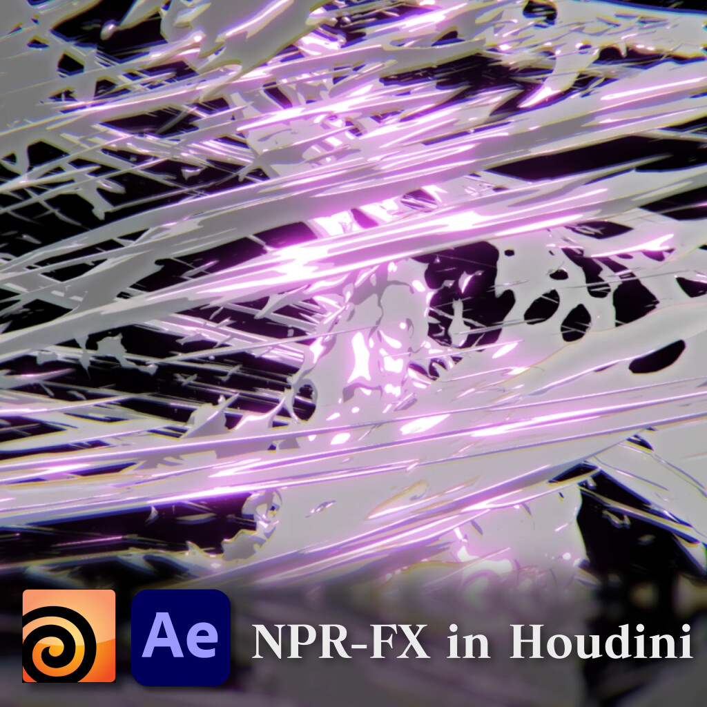 ArtStation - Anime Style NPR effects created in Houdini.