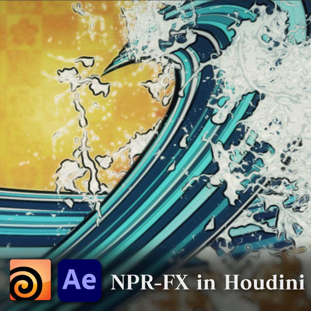 ArtStation - Anime Style NPR effects created in Houdini.
