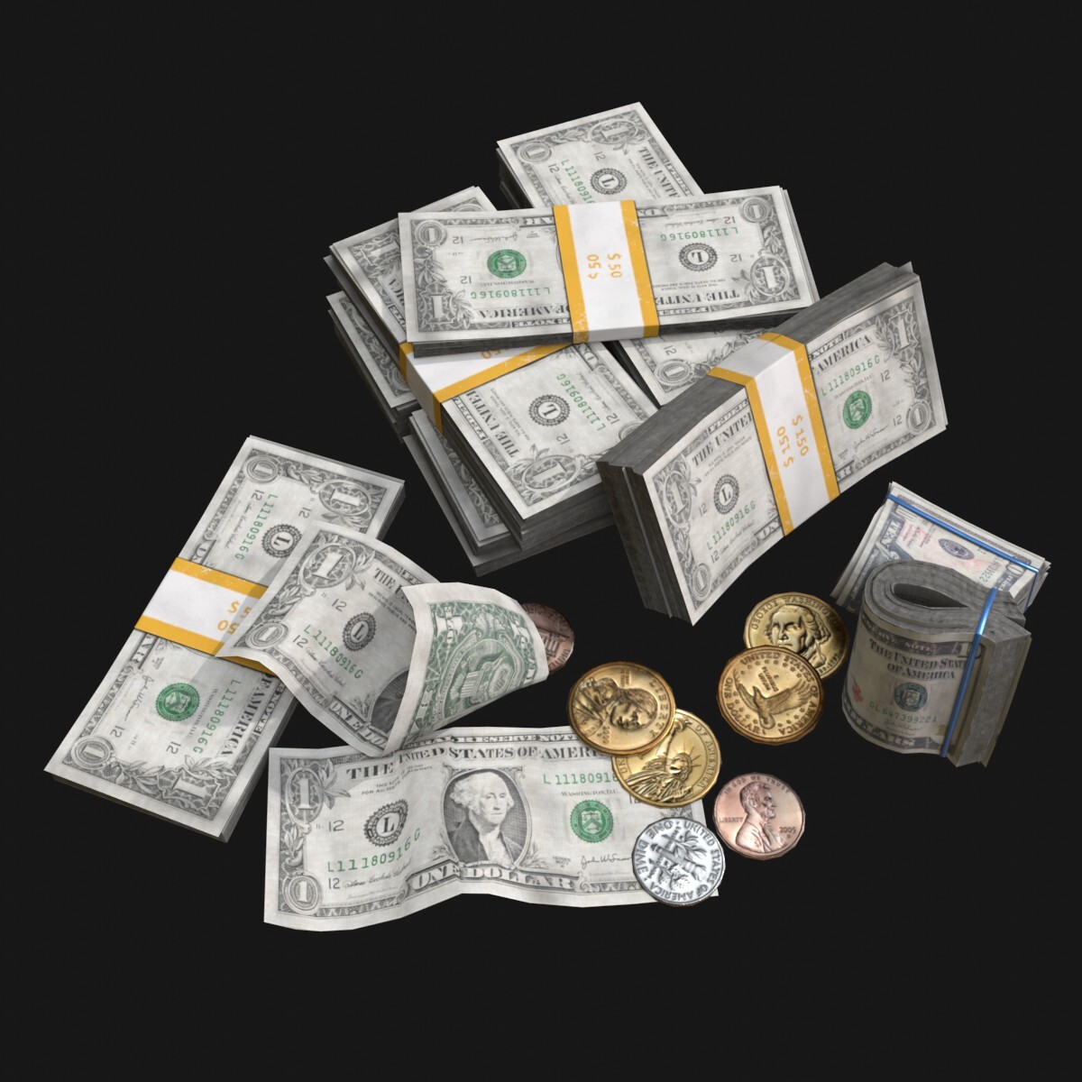 ArtStation - Money Loot for games