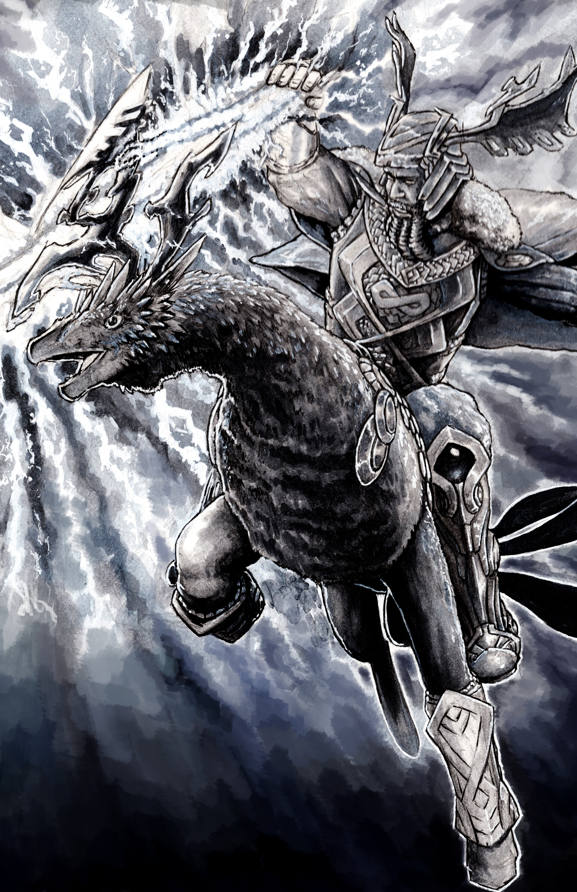 ArtStation - Elden RIng Inspired Warrior Concept