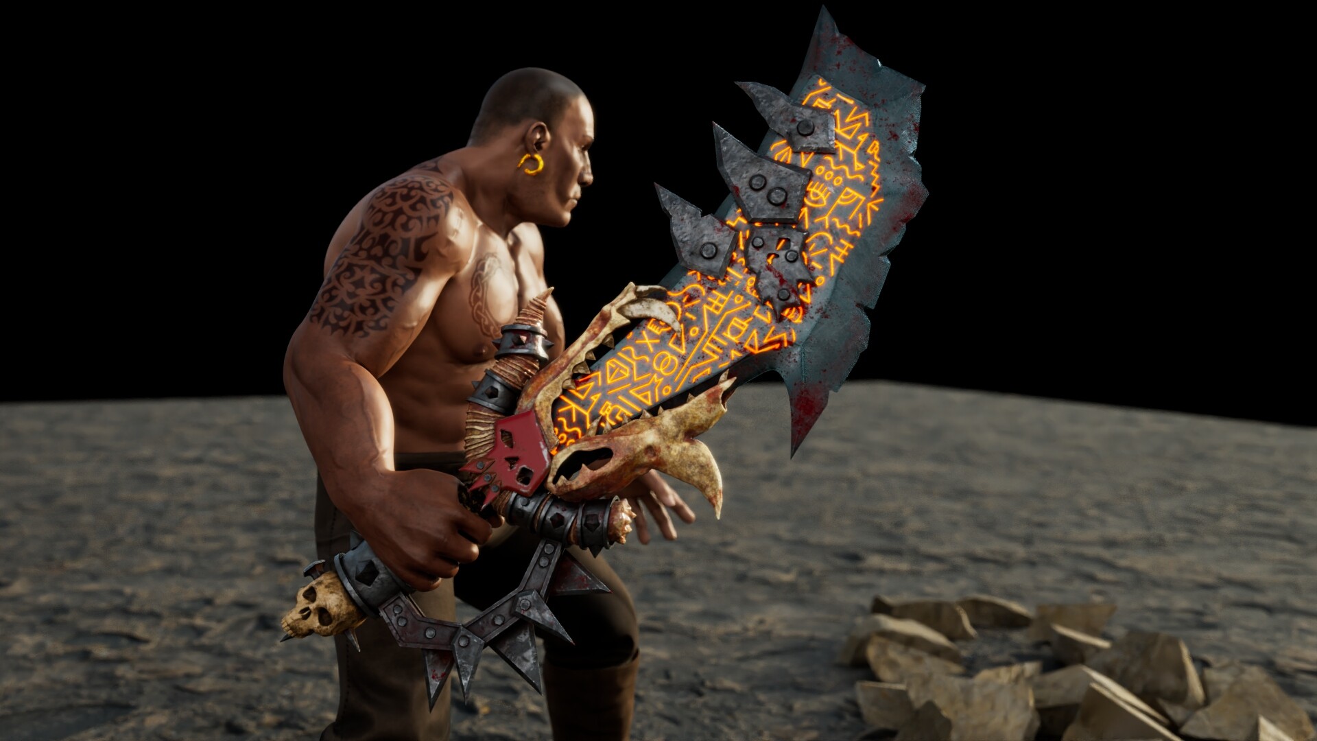 ArtStation - ORC CHOPPA from WARHAMMER