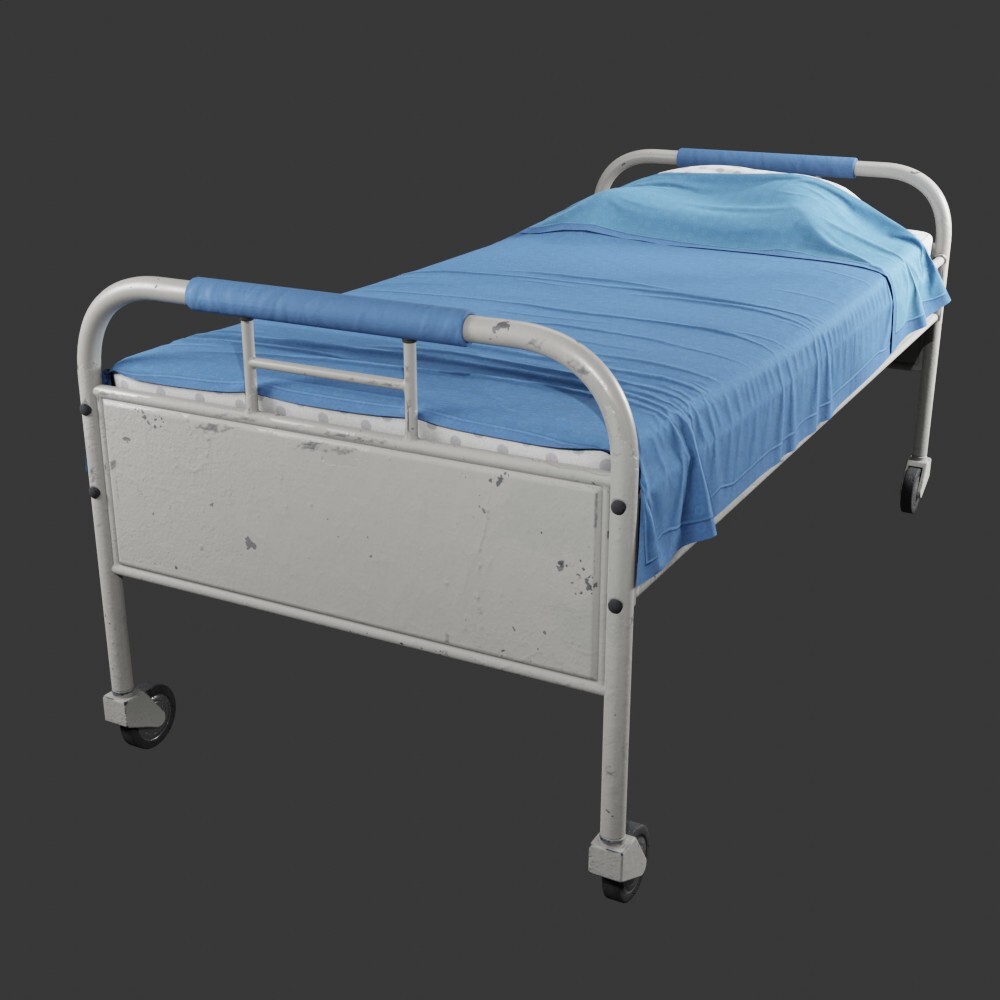 ArtStation - hospital bed