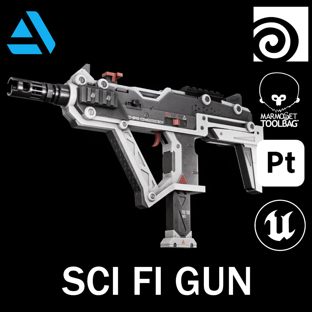 ArtStation - Scifi Gun - Unreal Engine 5