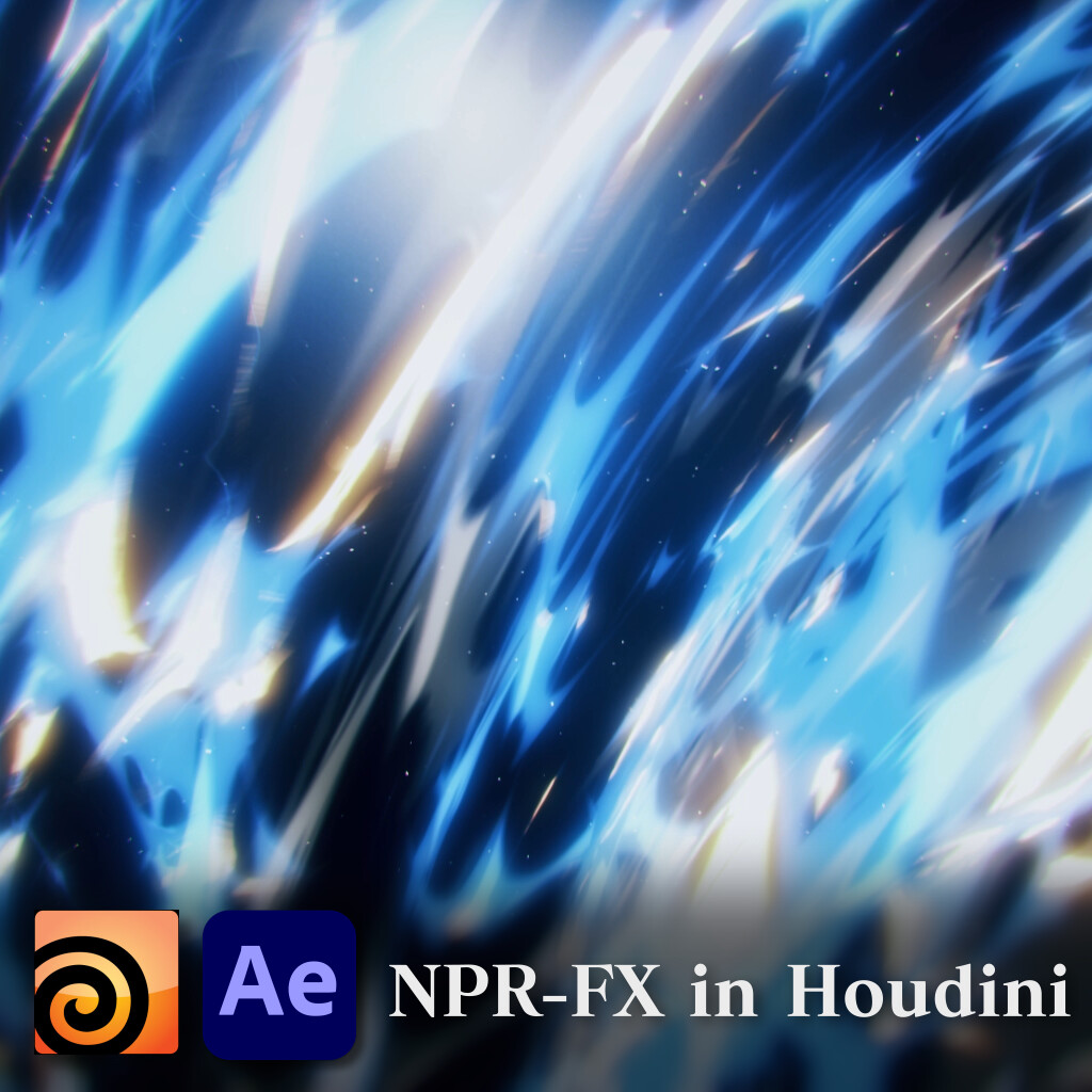 ArtStation - Anime Style NPR effects and breakdowns created in Houdini.