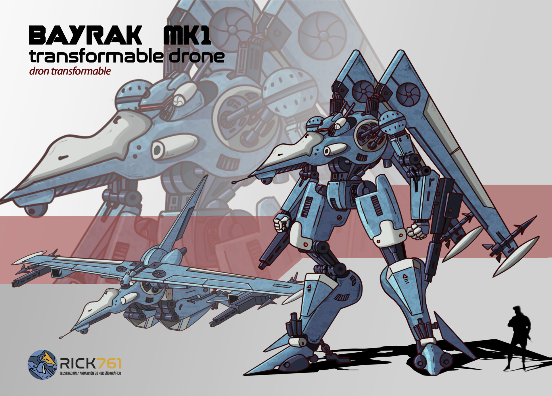 ArtStation - transformable drone mech
