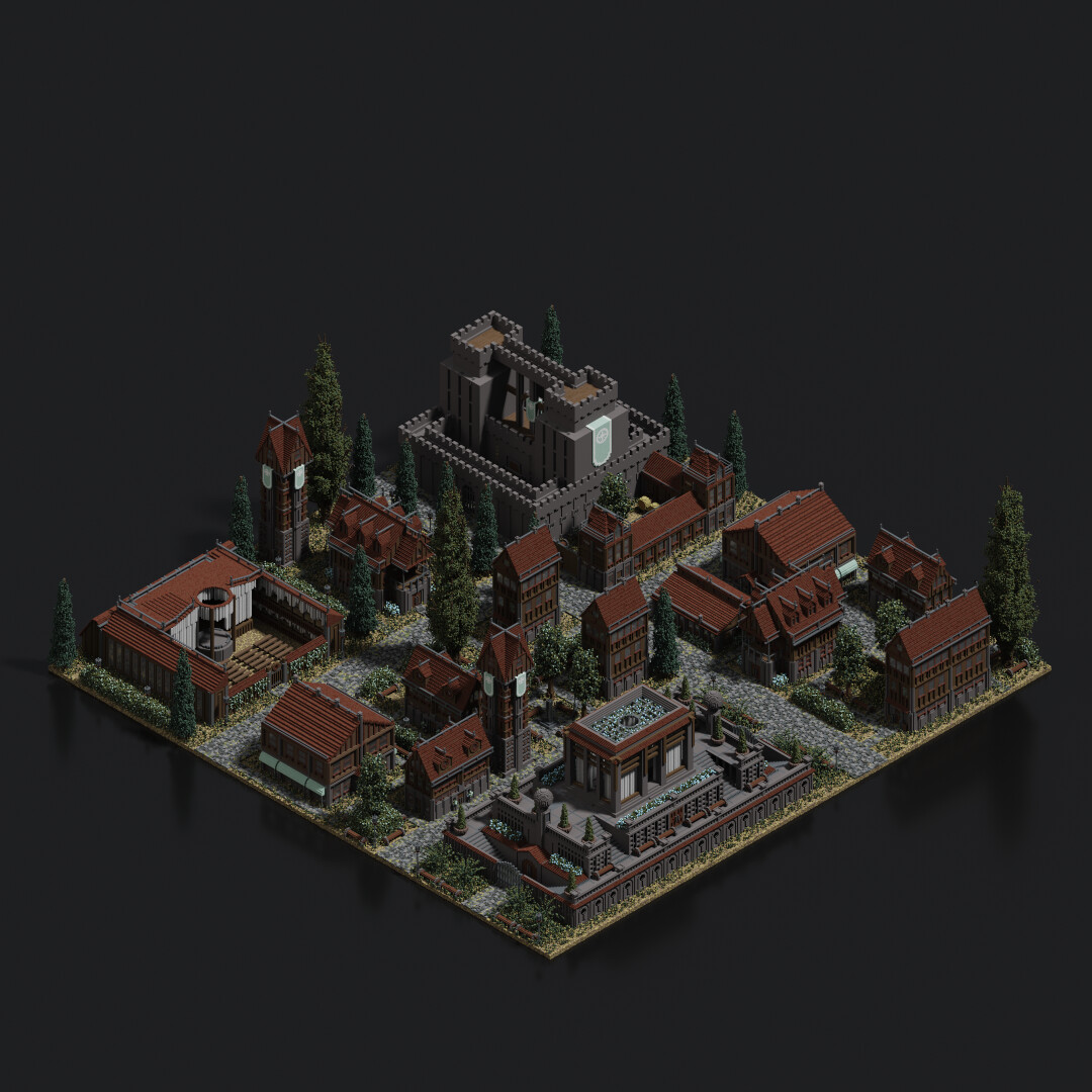 ArtStation - Medieval town