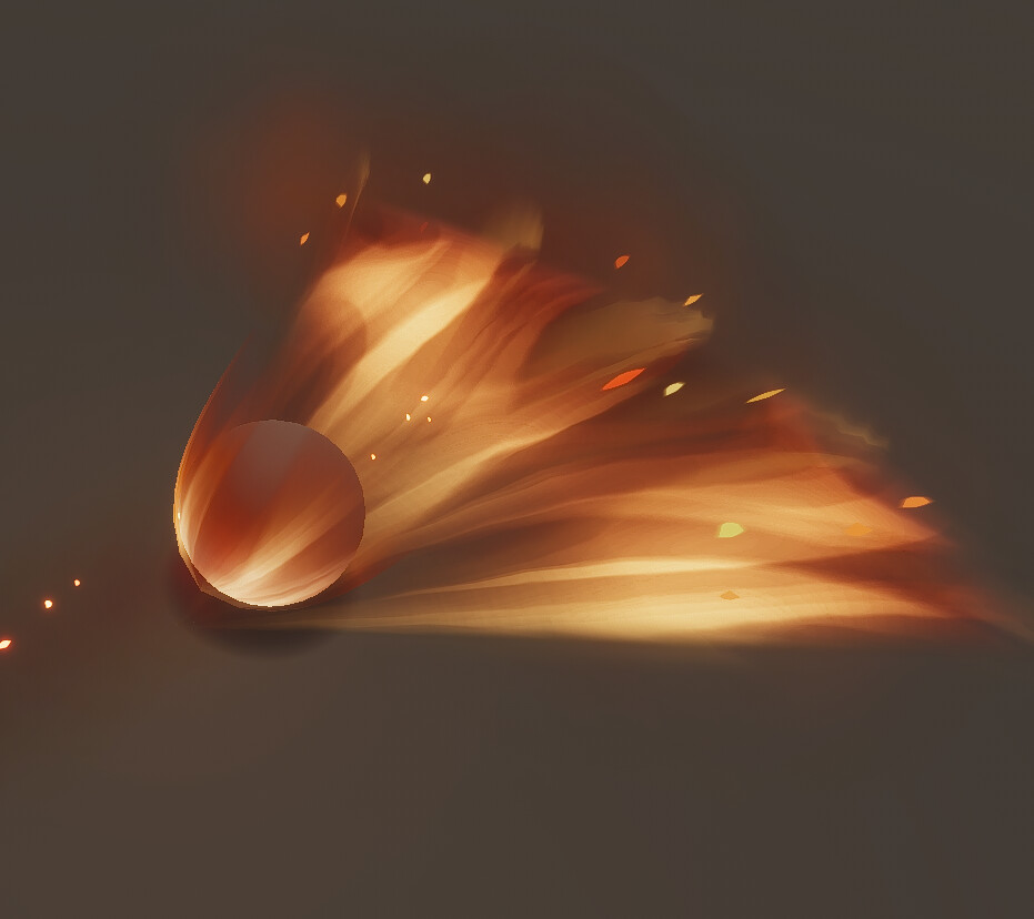 ArtStation - Customizable fire ball