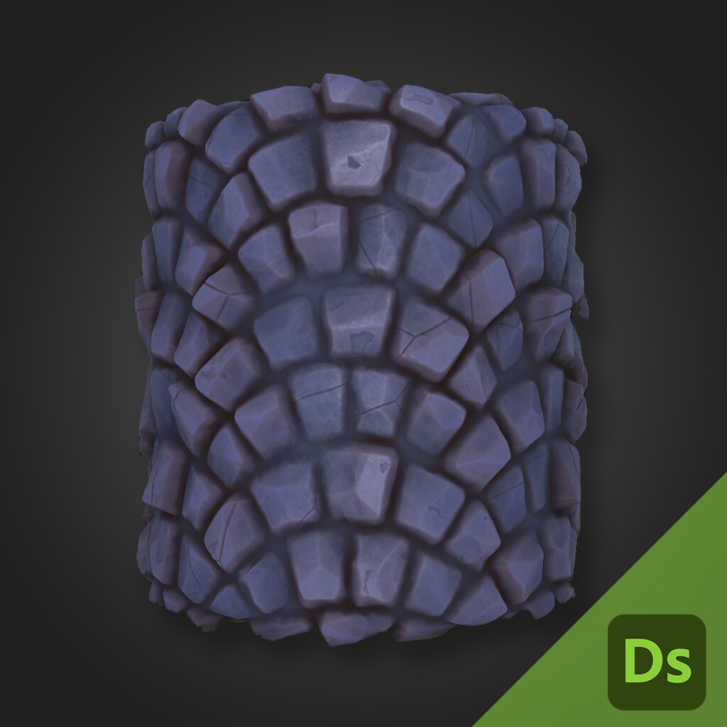 ArtStation - Stylized Stone Pathway Material (Substance Designer)