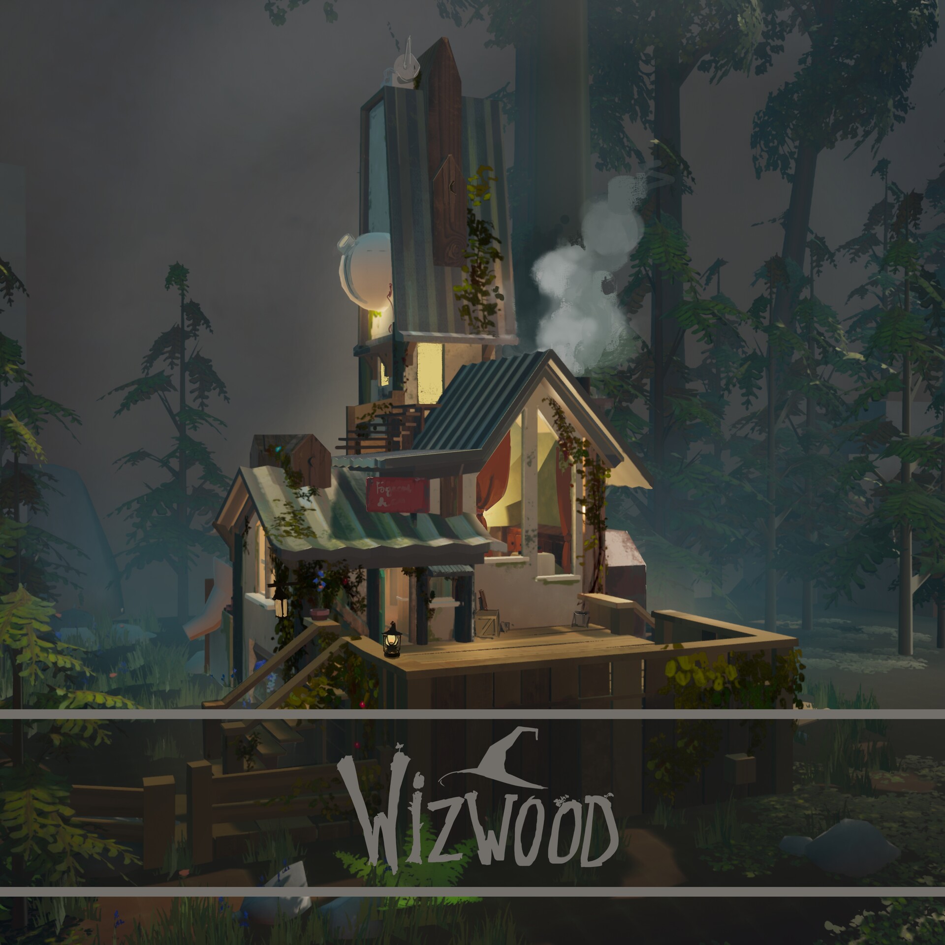 ArtStation - Wizwood - Cliffside house and project visdev