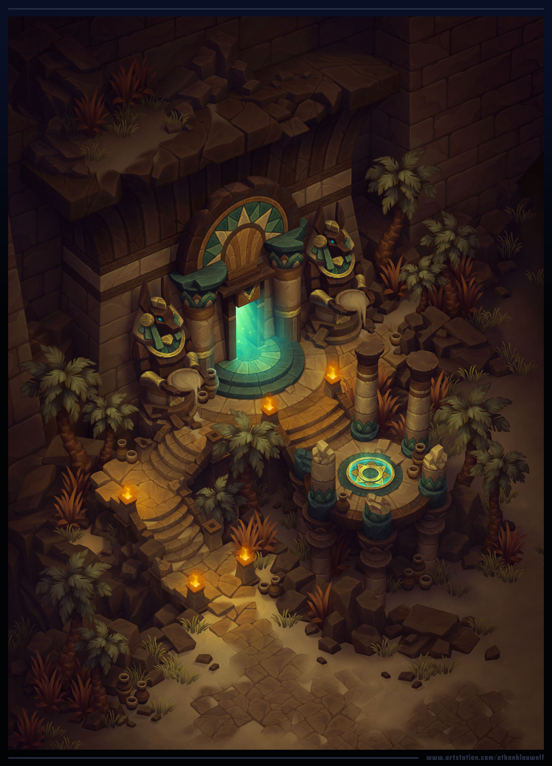 ArtStation - Temple of Anubis