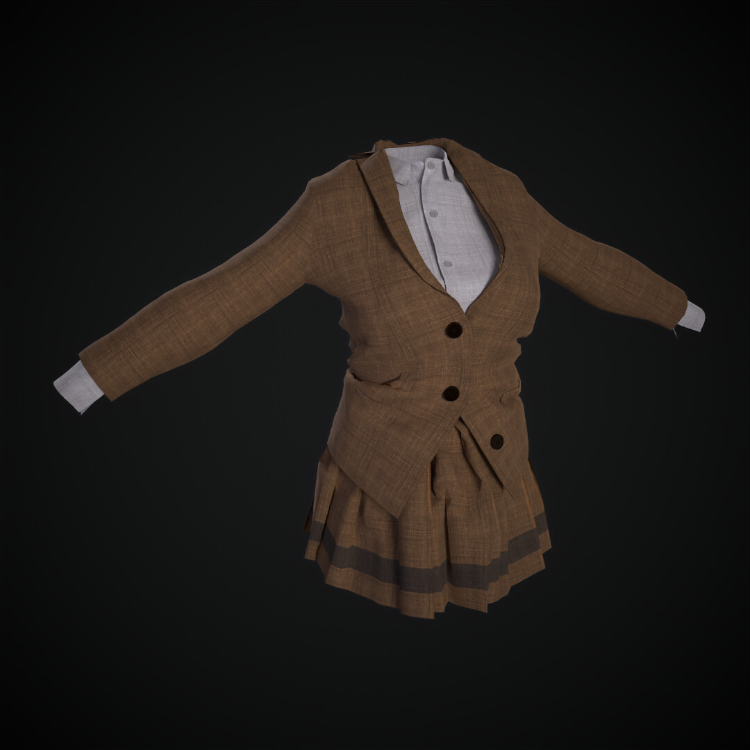 ArtStation - School uniform