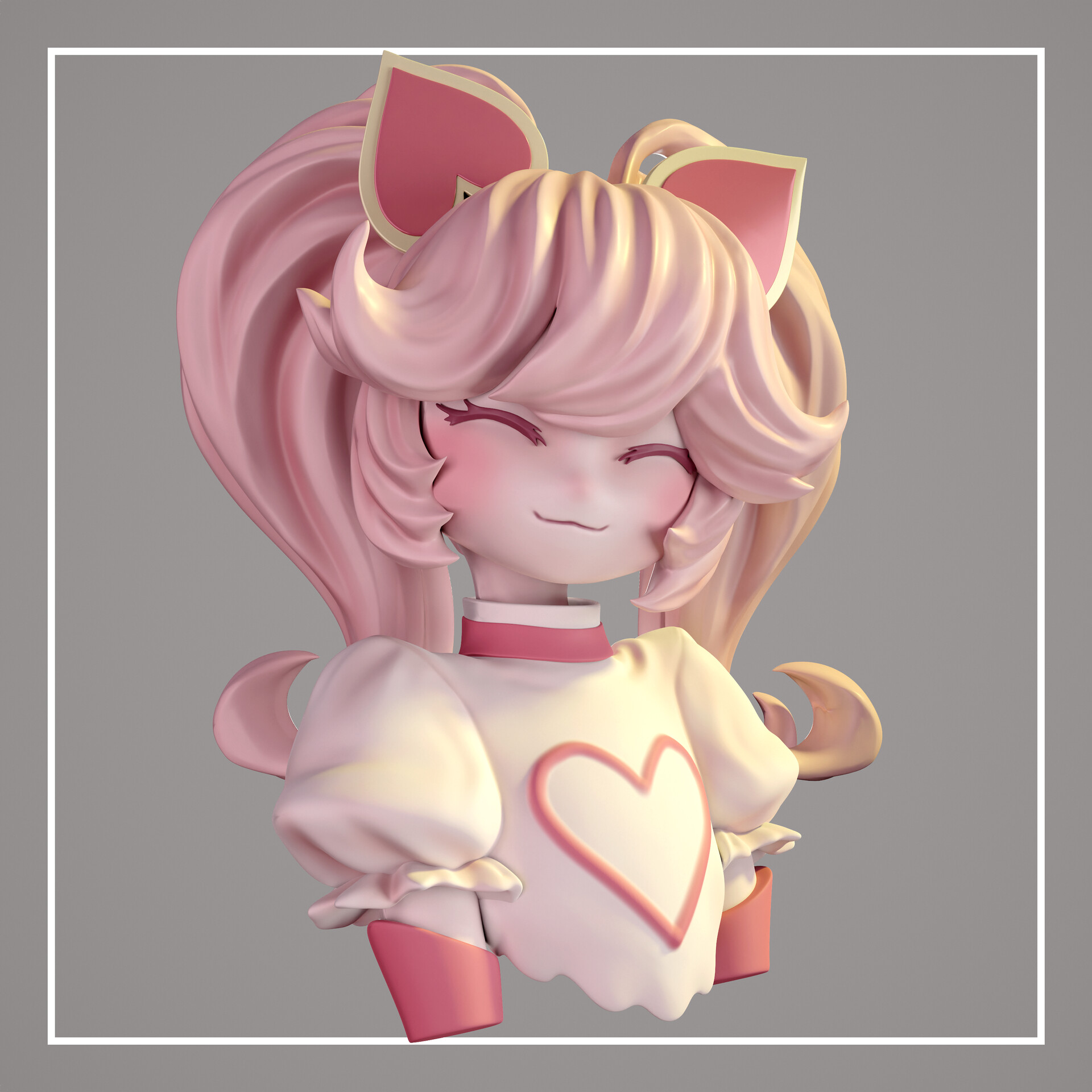 ArtStation - Pink girl |3D Model