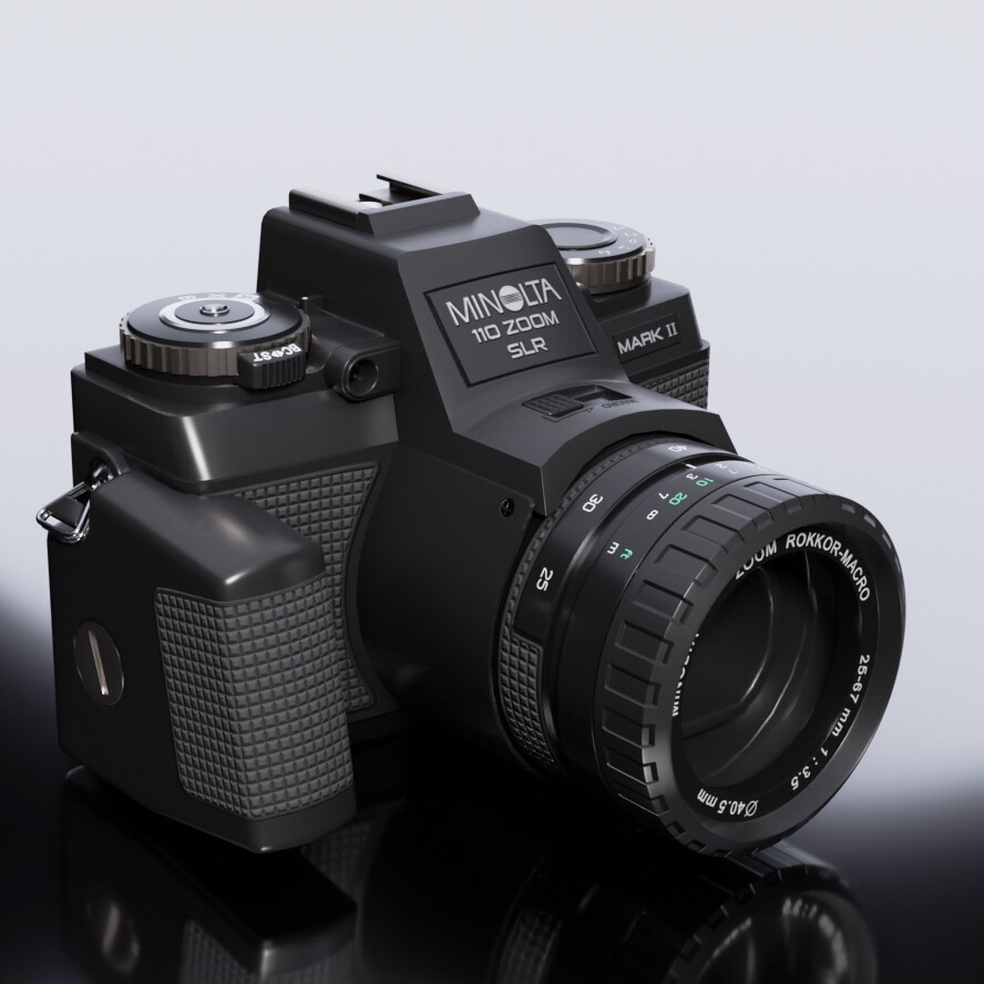 ArtStation - Minolta 110 Zoom SLR MKII (SLR Camera)
