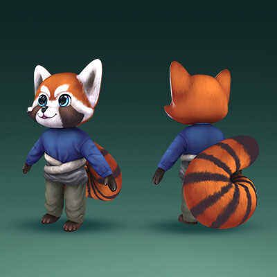 ArtStation - Ninja racoon