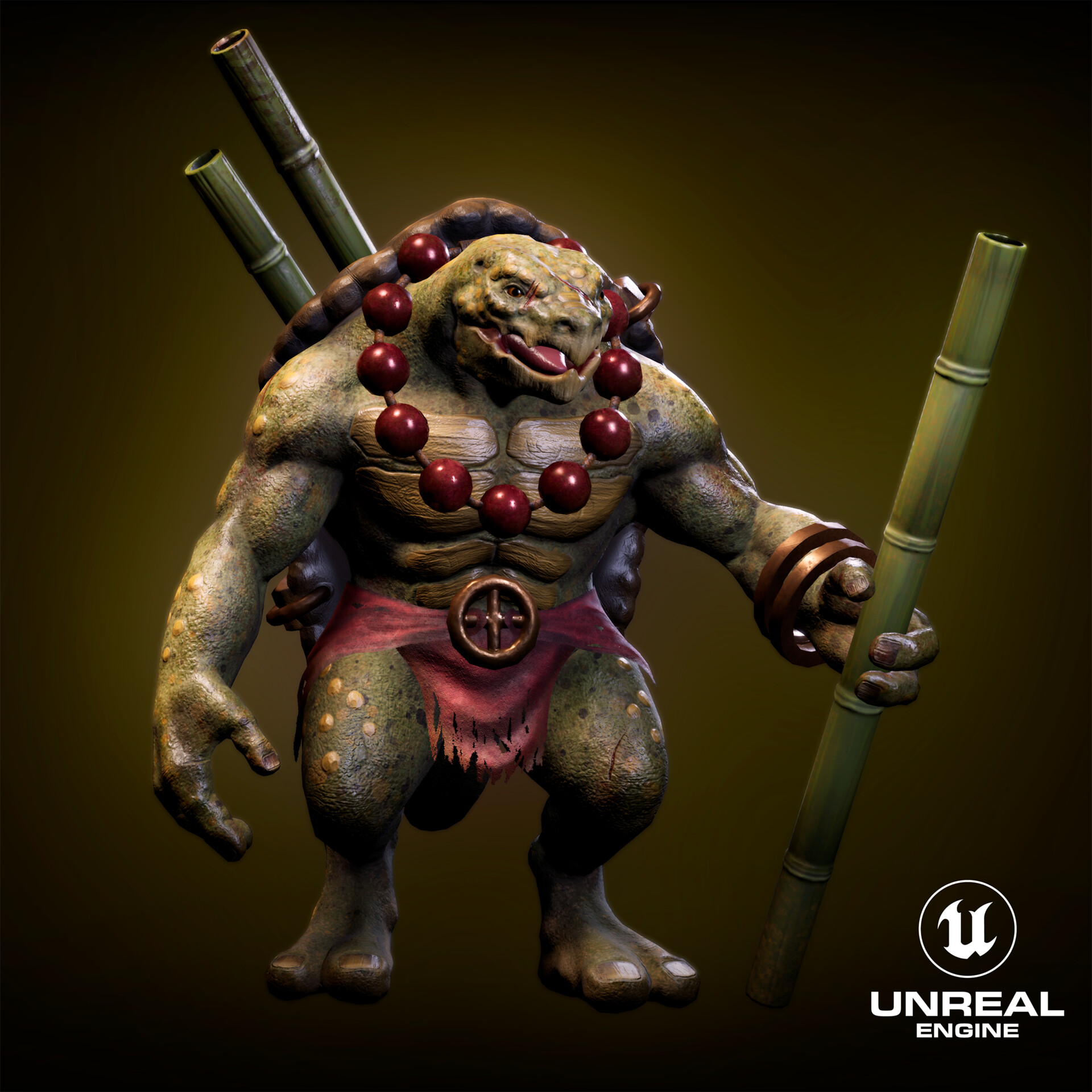 ArtStation - Monk Turtle - Game Ready