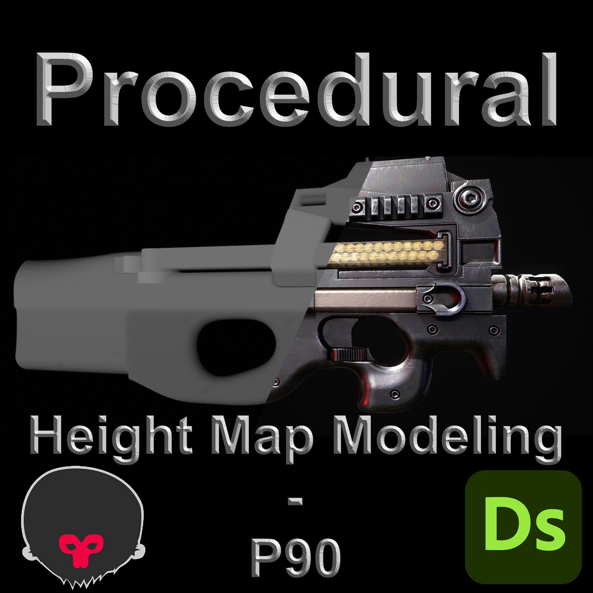 ArtStation - Procedural Height Map Modeling - P90