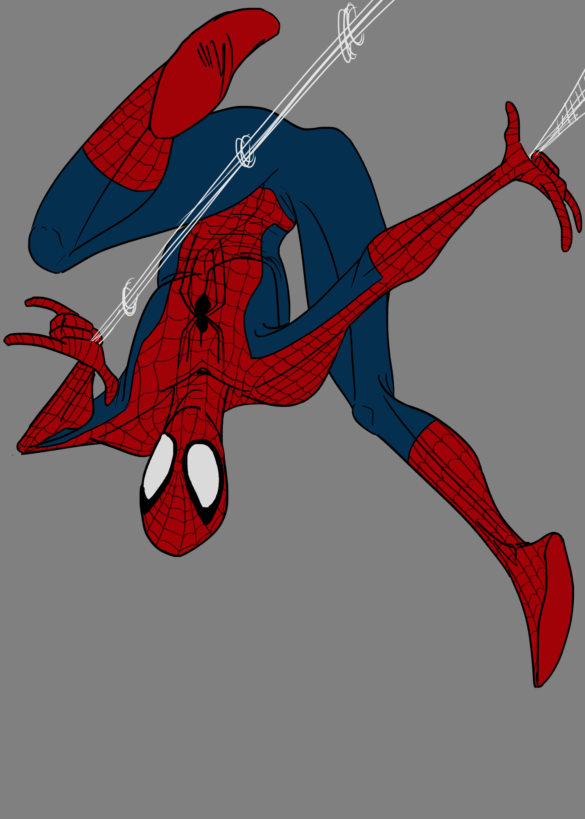 ArtStation - Spideypool re-draw